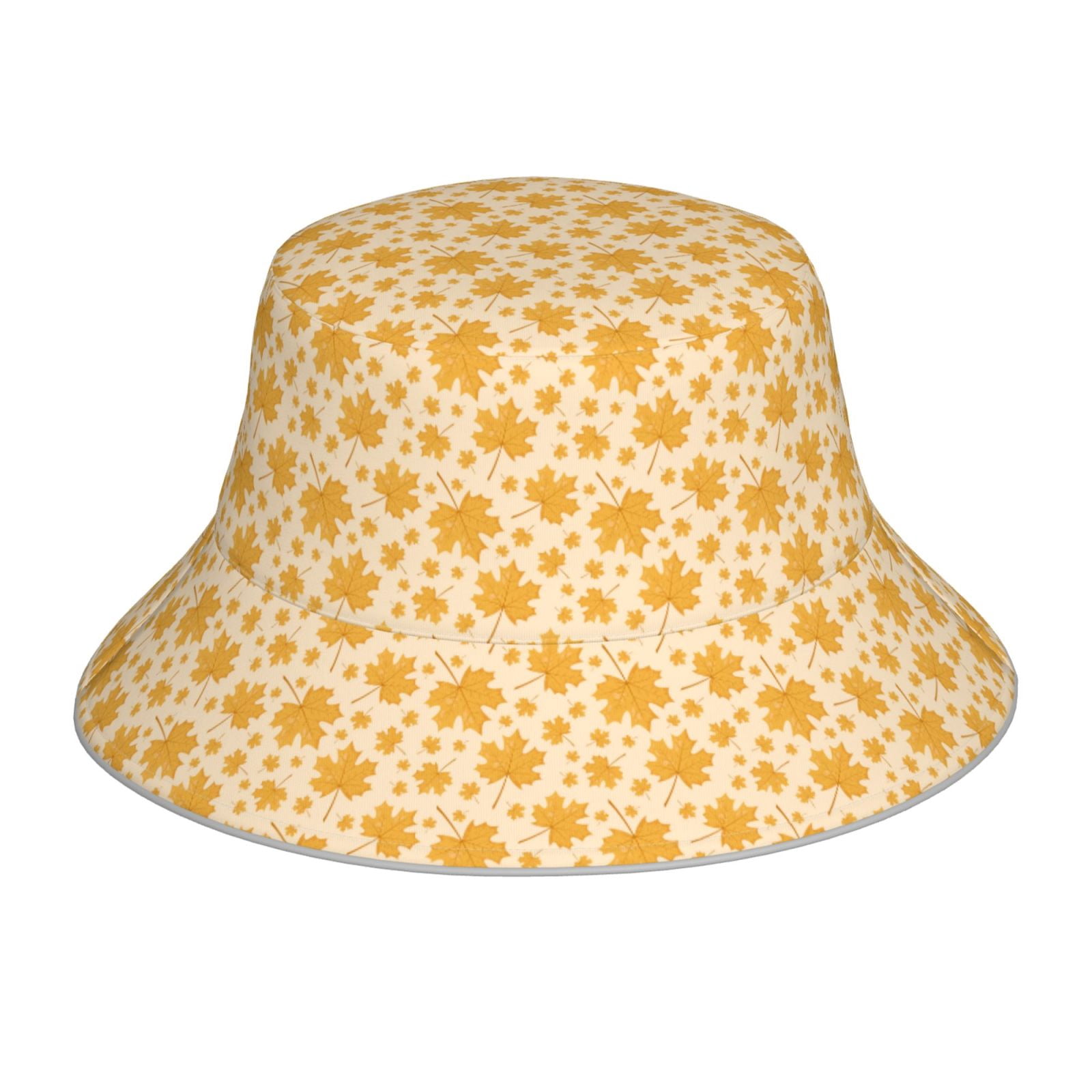 Fuzoiu Autumn Fall Yellow Leaves Print Reflective Bucket Hat,Outdoor ...