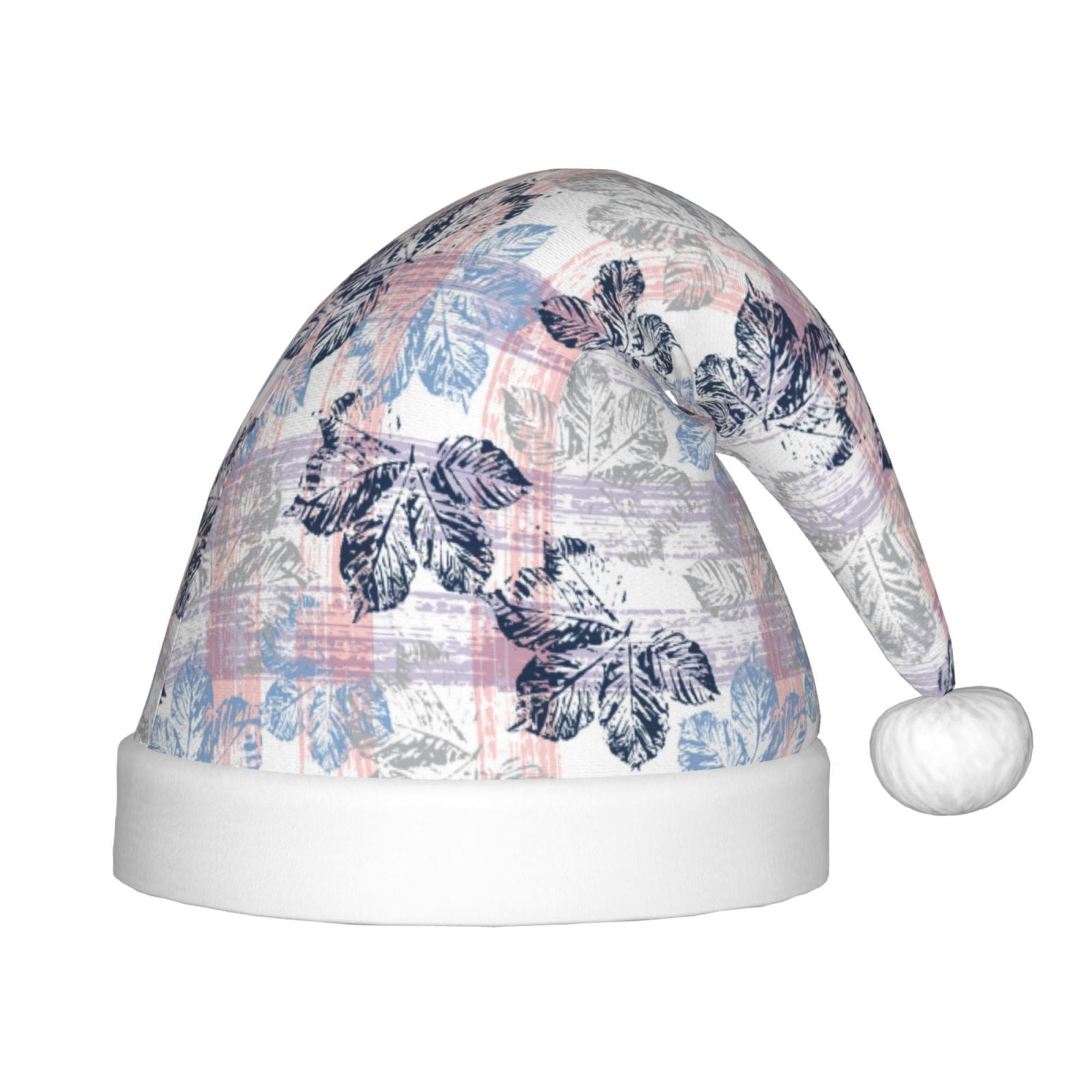 Fuzoiu Autumn Leaves Print Santa Hat Christmas Hat for kids,Santa Hats ...