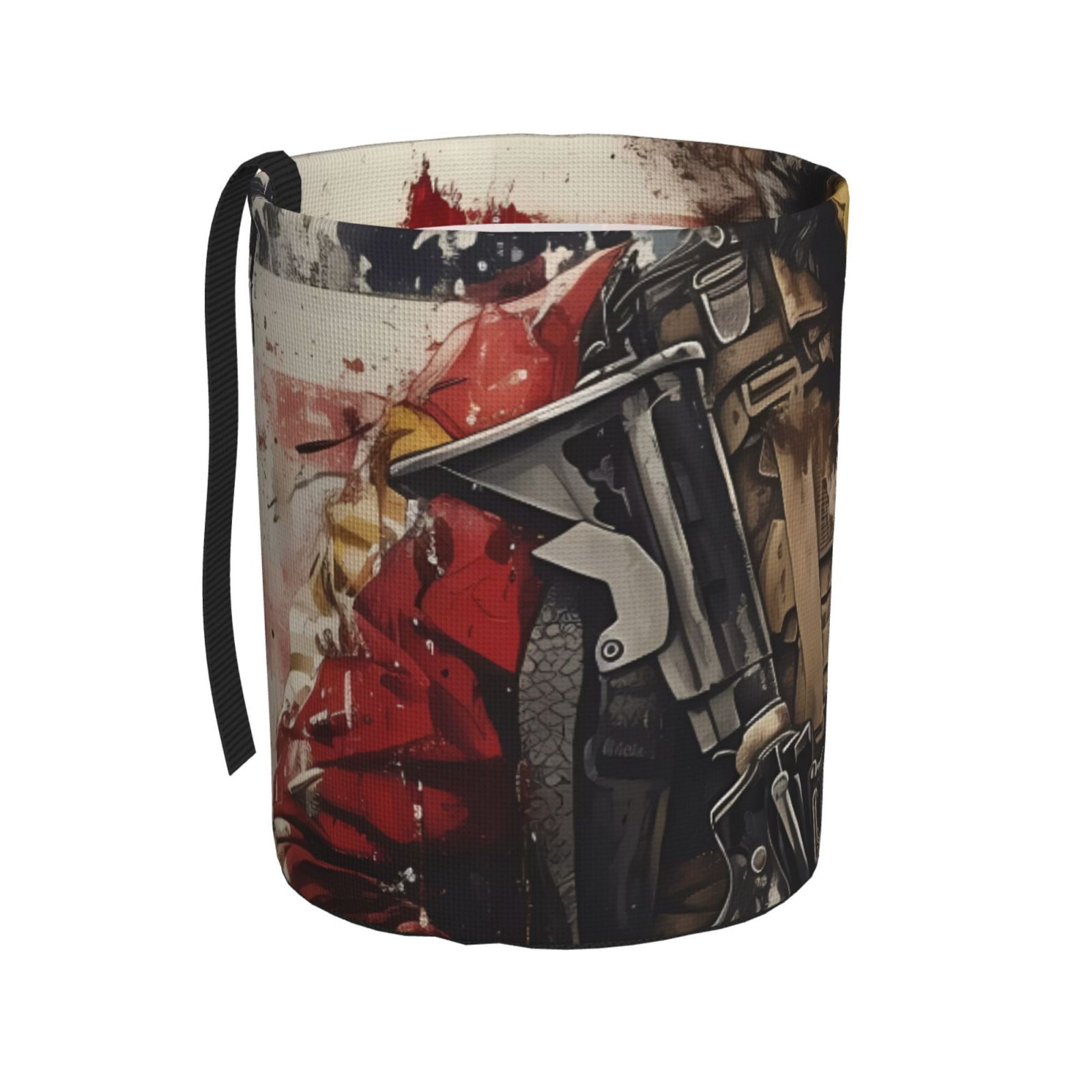 Fuzoiu Bald Eagle Soldier Print Car Trash Can,Leakproof Car Trash Can ...