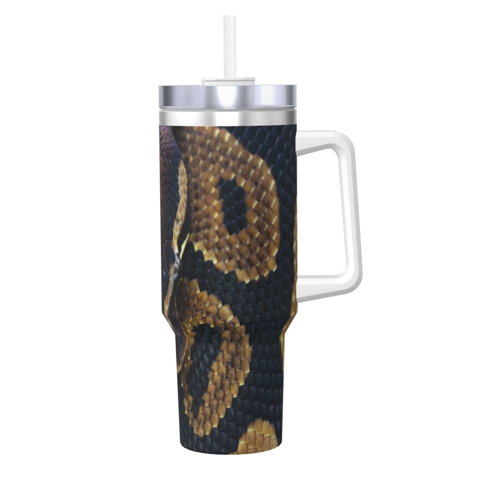 Fuzoiu Ball Phyton Snake Print 40OZ Ice Bully Stainless Steel Insulated ...
