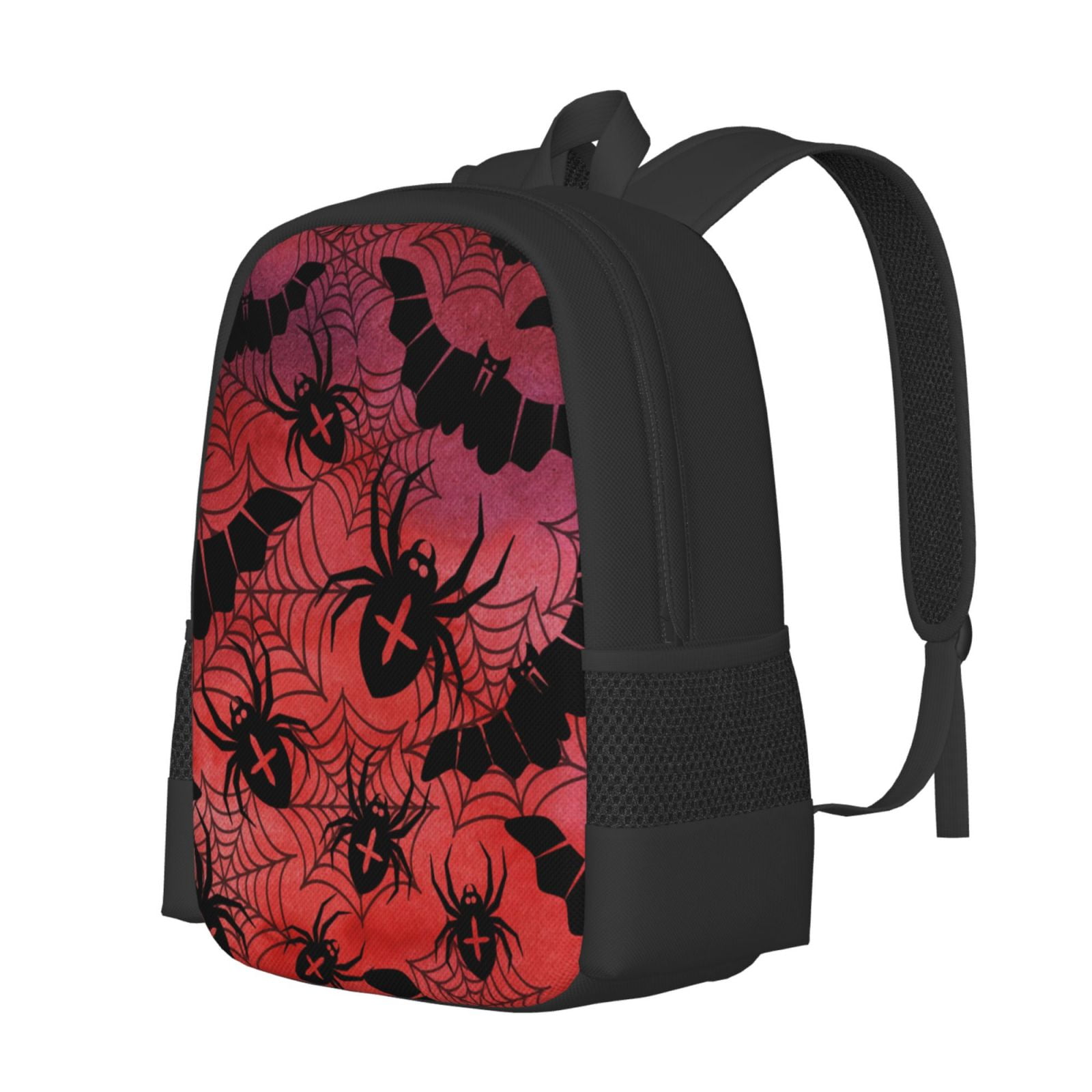 Fuzoiu Bats And Spiders Print Large Capacity Backpack,Travel Backpack ...