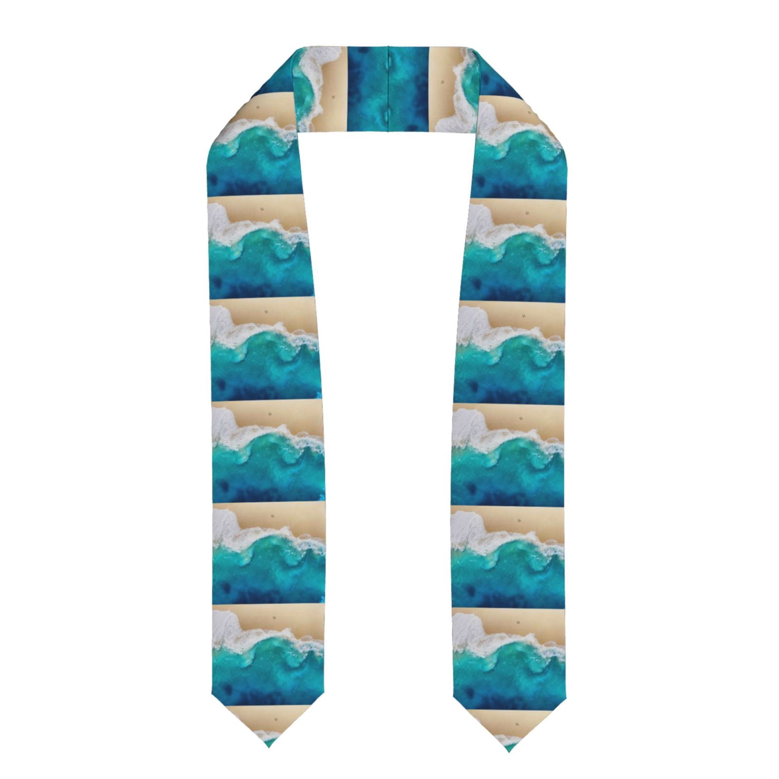 Fuzoiu Beach Print Graduation Sash,Graduation Stole,Unisex Adult ...