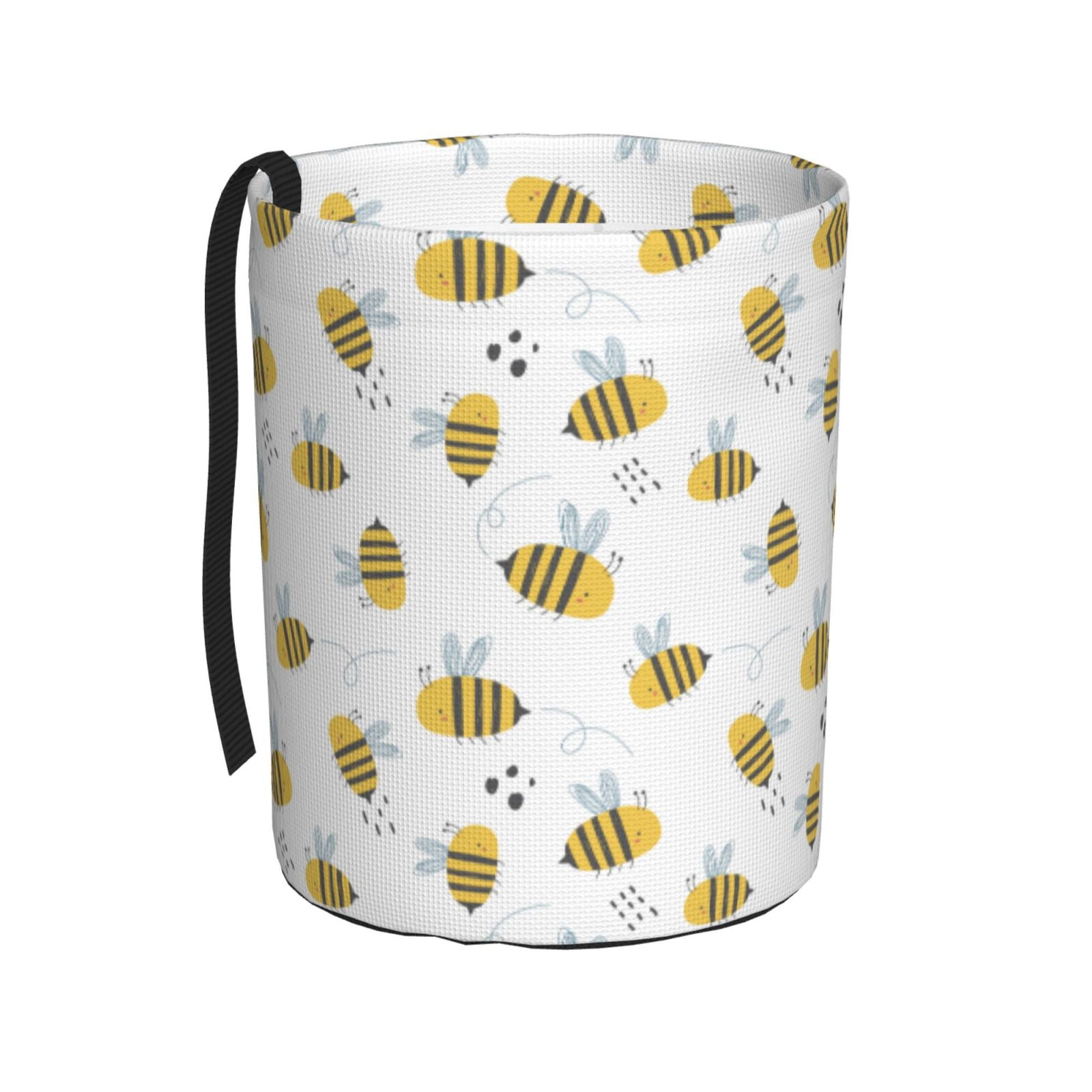 Fuzoiu Bee Print Car Trash Can,Leakproof Car Trash Can,Hanging Garbage ...