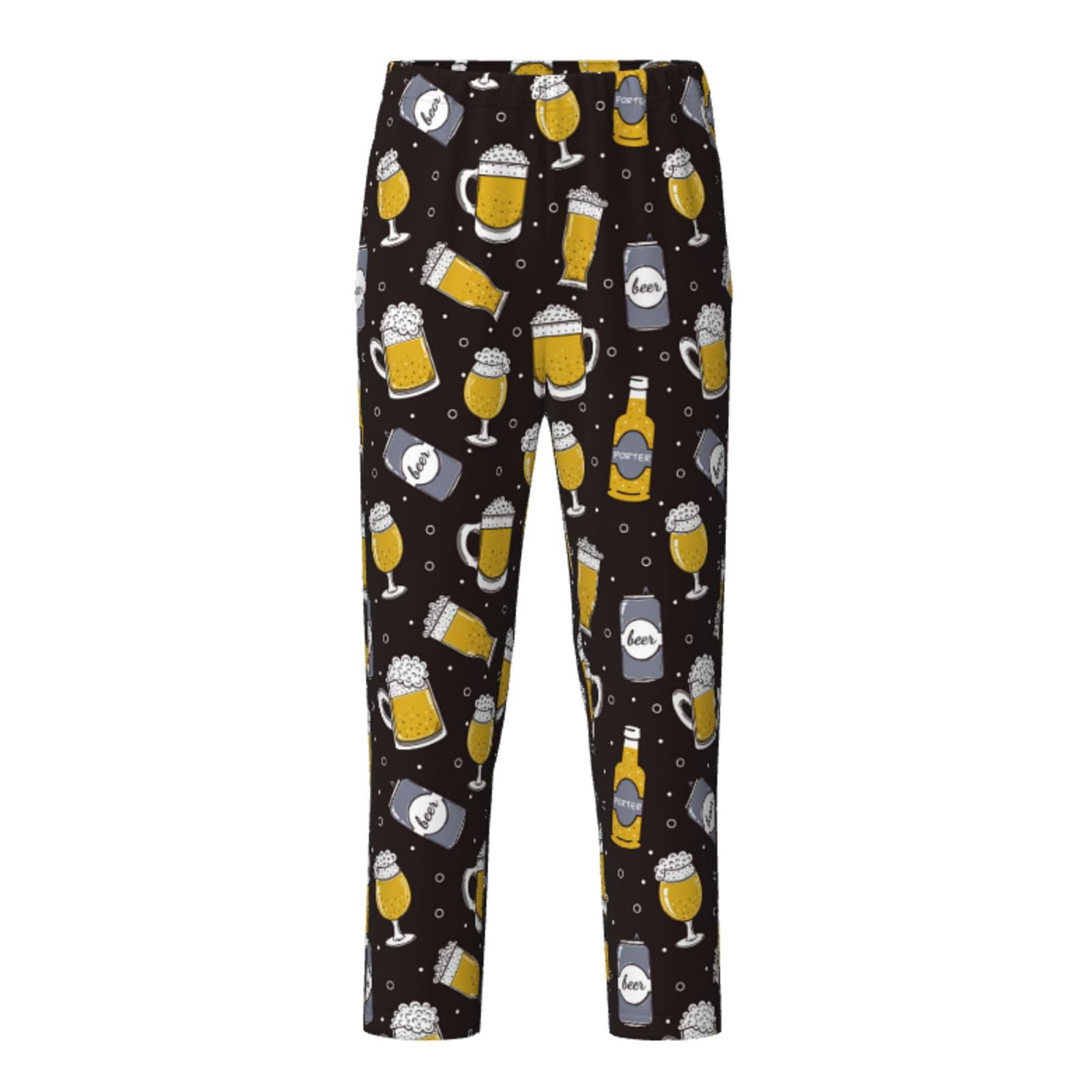 Fuzoiu Beer In A Bottle Print Teenagers' Pajama Pants,Lounge Pants with ...
