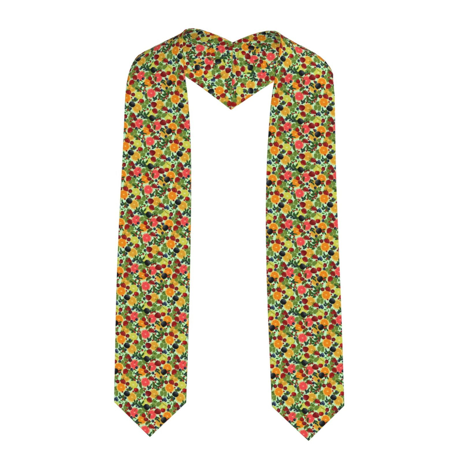 Fuzoiu Berries And Citrus Print Graduation Sash,Graduation Stole,Unisex ...