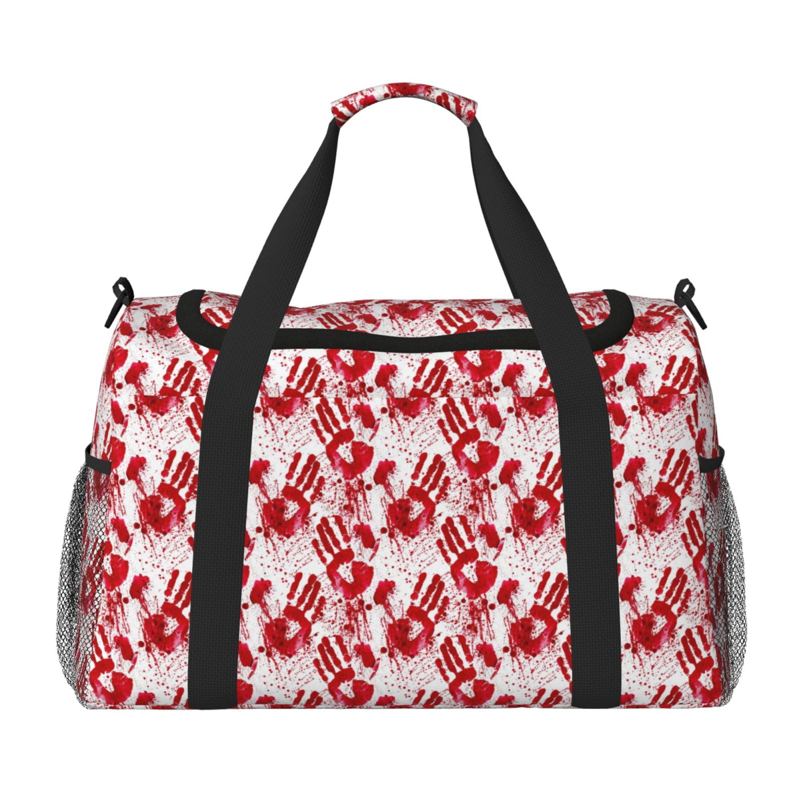 Fuzoiu Bloody Hand 2 Print Travel Duffle Bag,Carry On Tote Bags,Duffel ...