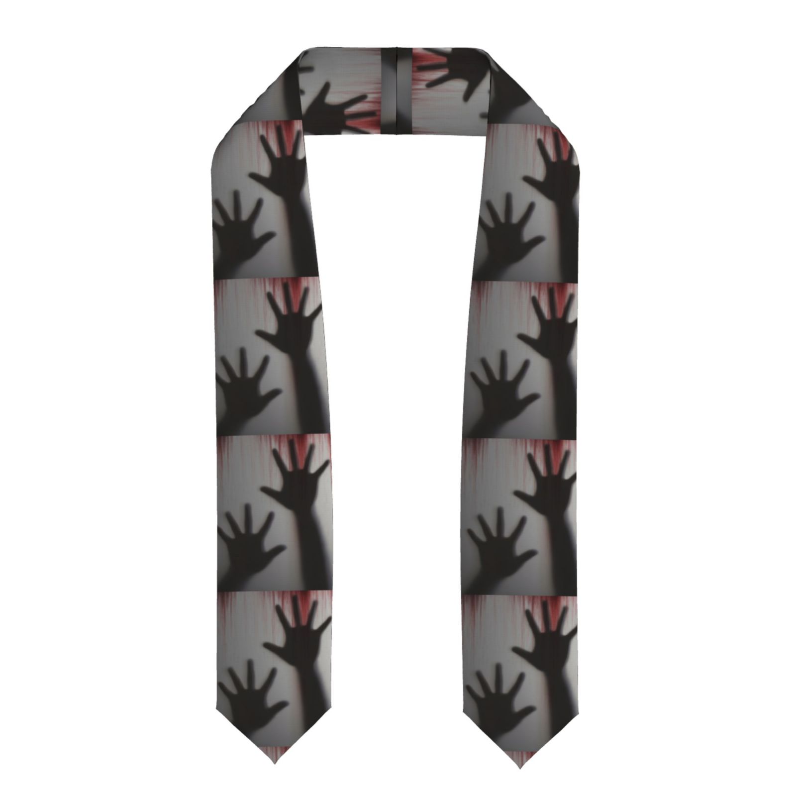 Fuzoiu Bloody Hand Behind Print Graduation Sash,Graduation Stole,Unisex ...