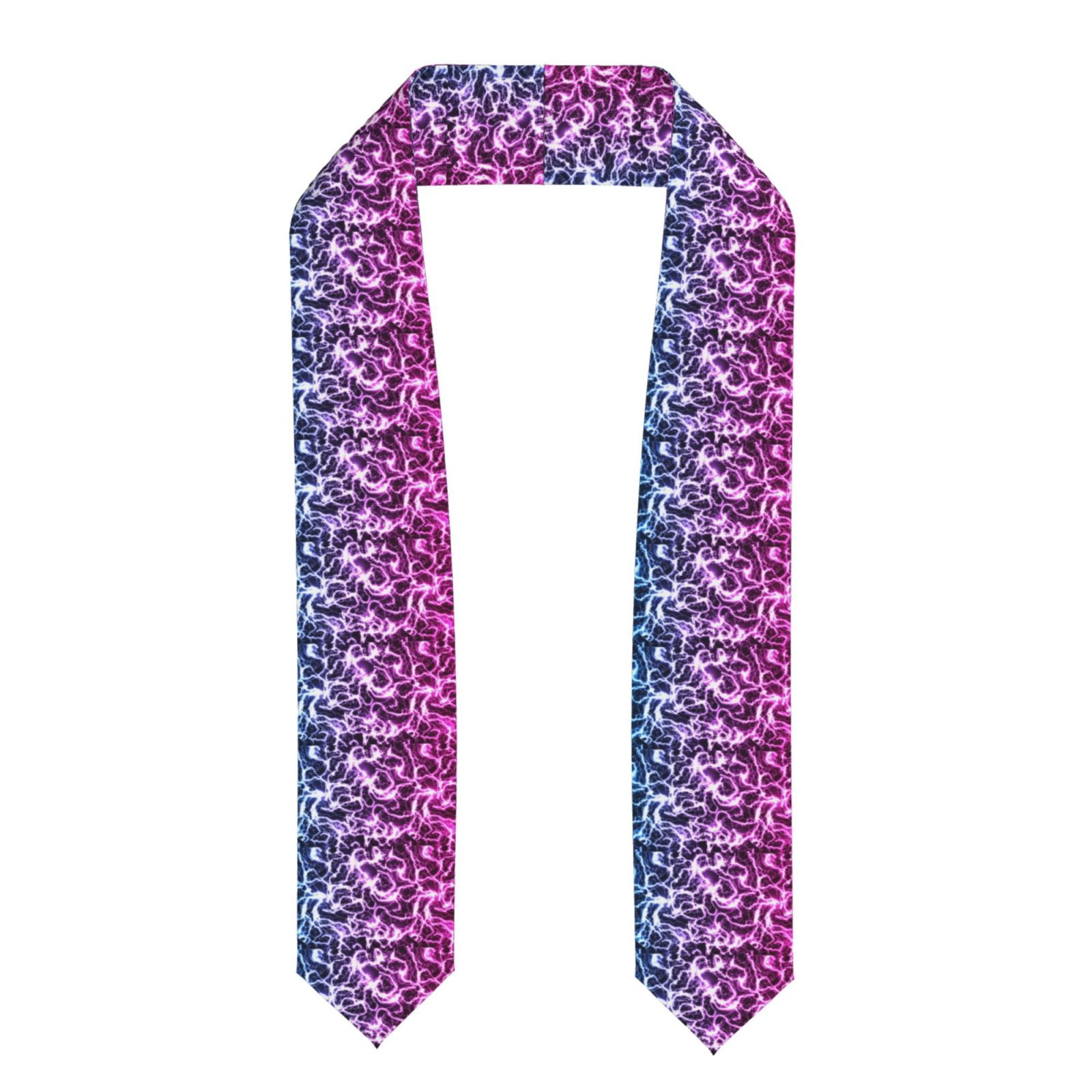 Fuzoiu Blue Lightning Print Graduation Sash,Graduation Stole,Unisex ...