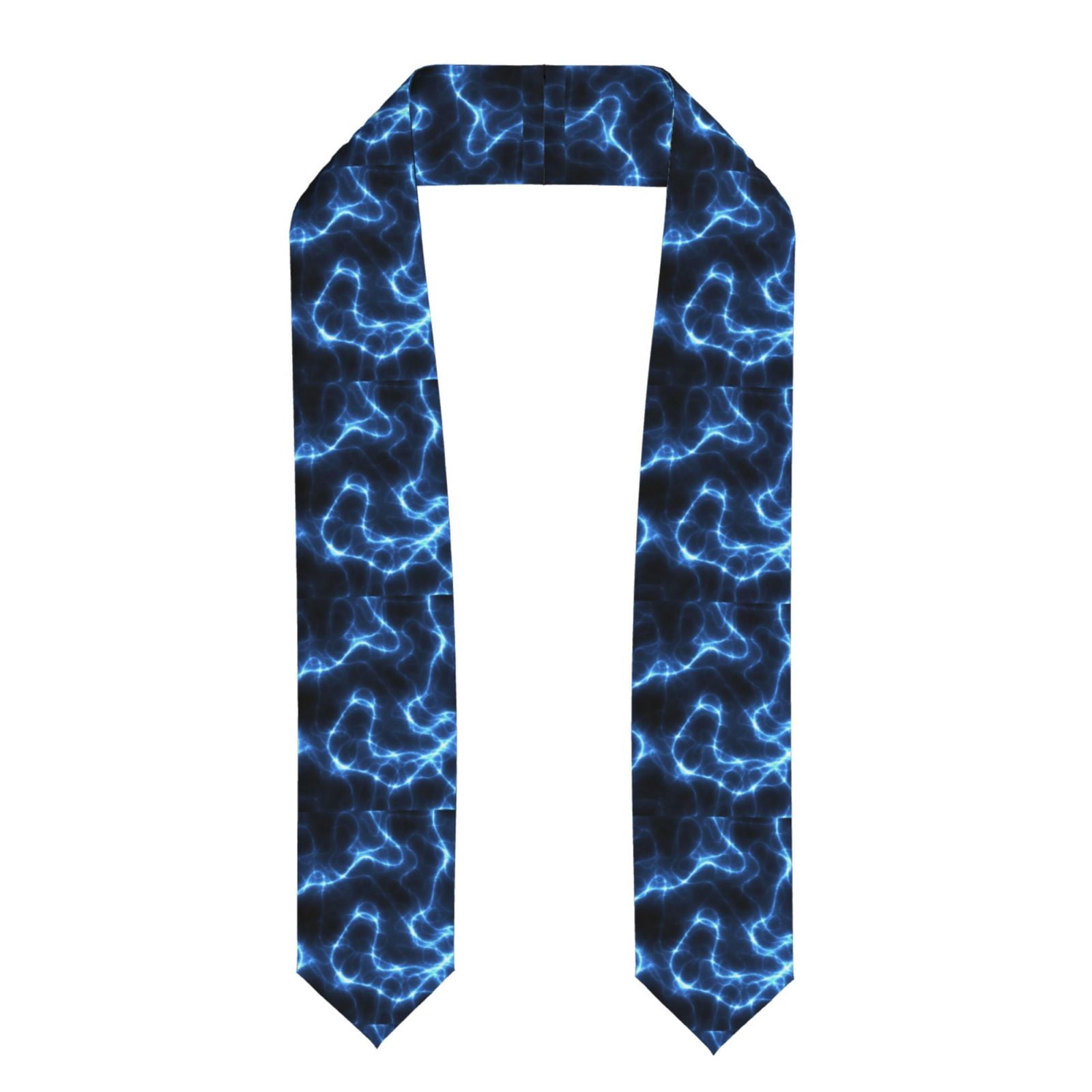Fuzoiu Blue Lightning Print Graduation Sash,Graduation Stole,Unisex ...