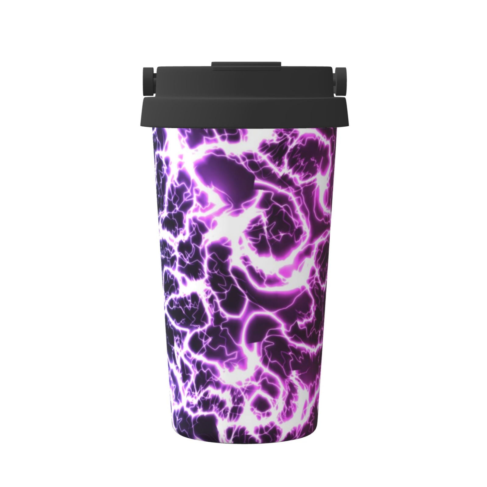 Fuzoiu Blue Lightning Print Stainless Steel Travel Mug,Vacuum Insulated ...