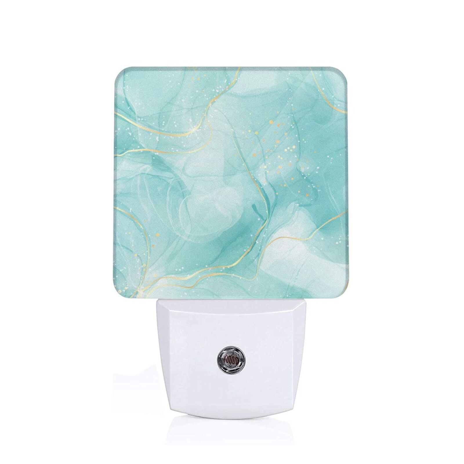 Fuzoiu Blue Marble Print Dusk to Dawn LED Night Light with Light Sensor ...