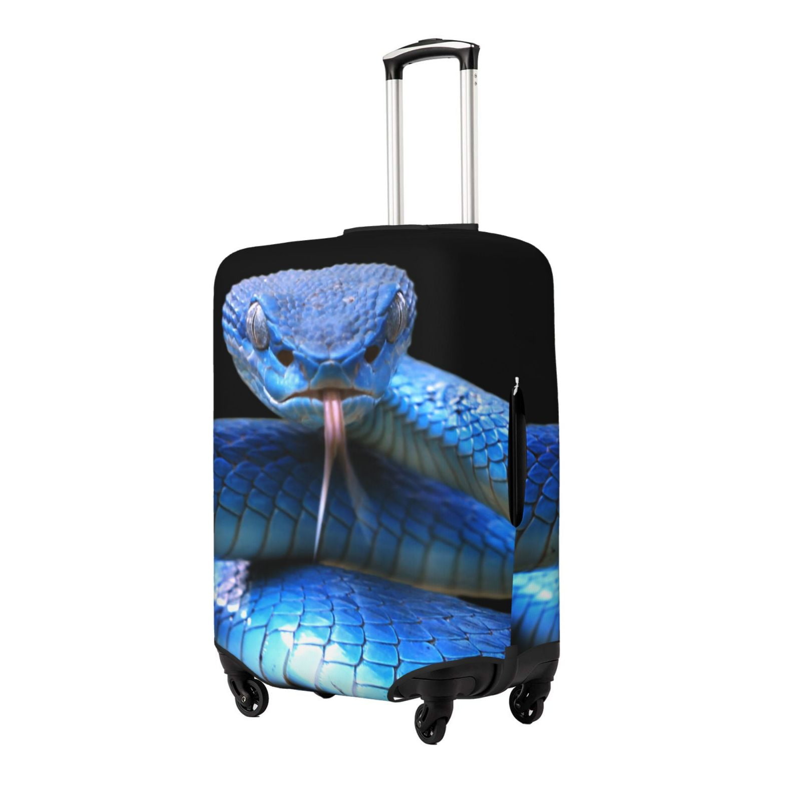Fuzoiu Blue Viper Snake 2 Print Suitcase Cover,Washable Luggage Covers ...