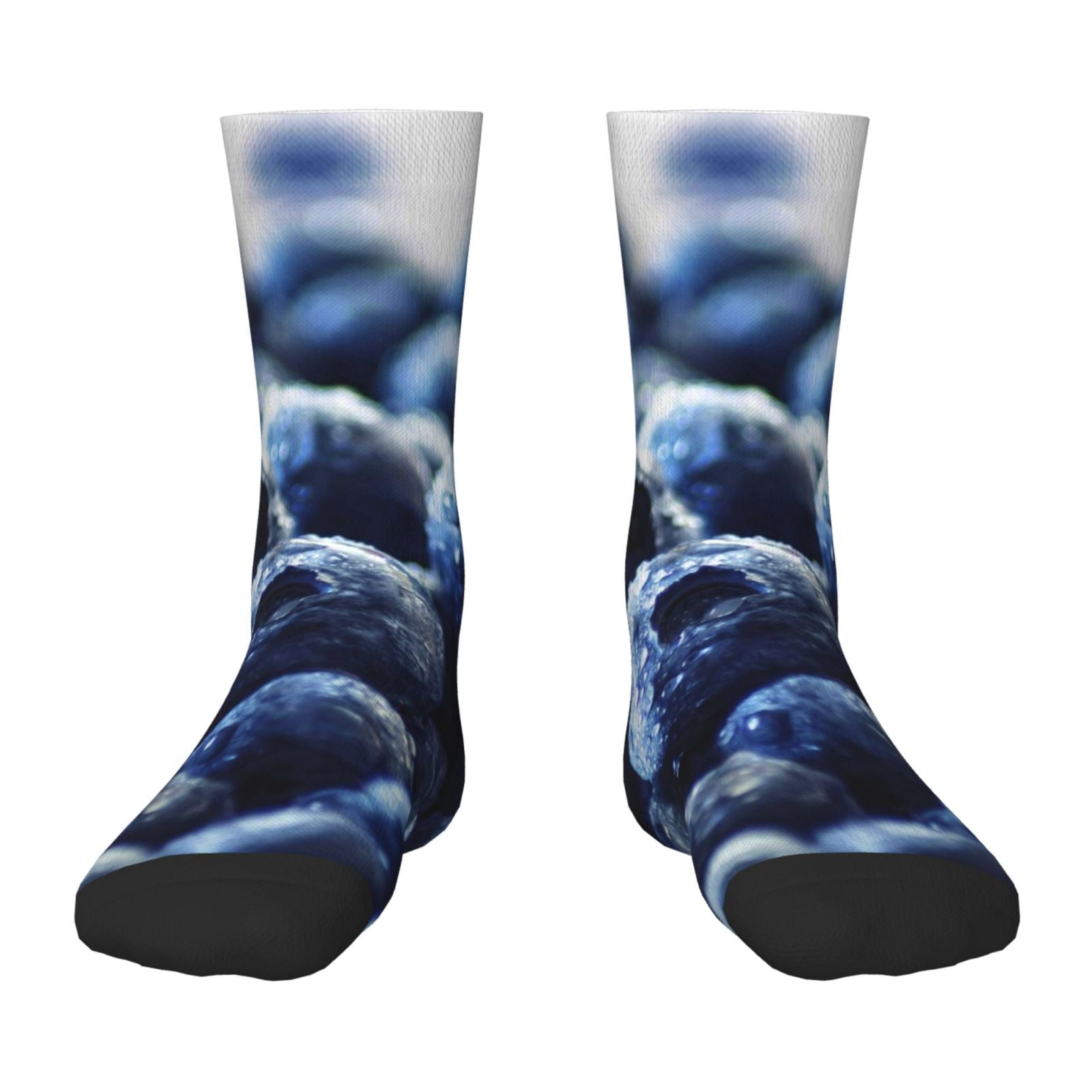 Fuzoiu Blueberry Print Kids Socks For Boys Girls,Grip Crew Socks with ...