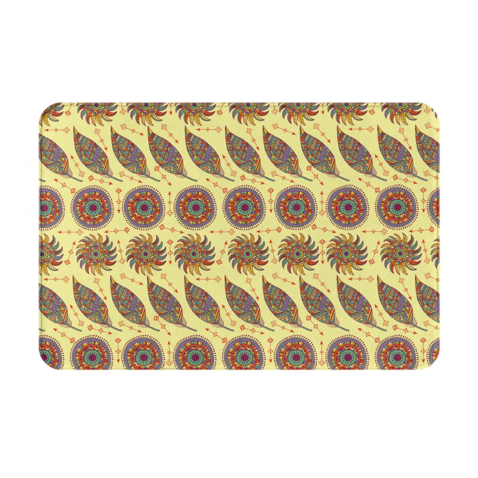 Fuzoiu Bohemia Print Door Mat Outdoor Indoor Welcome Mats, Front ...