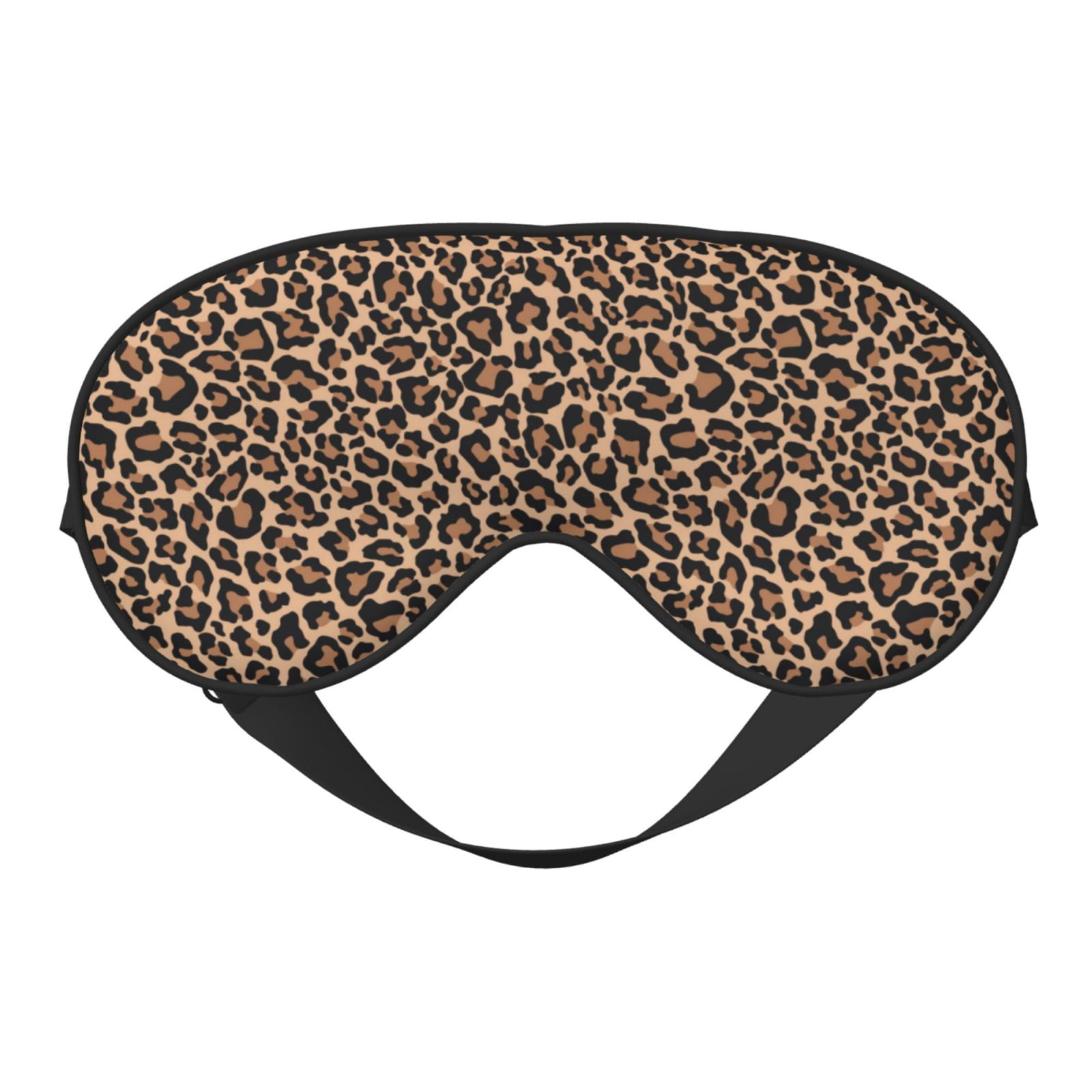 Fuzoiu Brown Leopard Print Sleep Masks,Eye Masks with Adjustable Strap ...