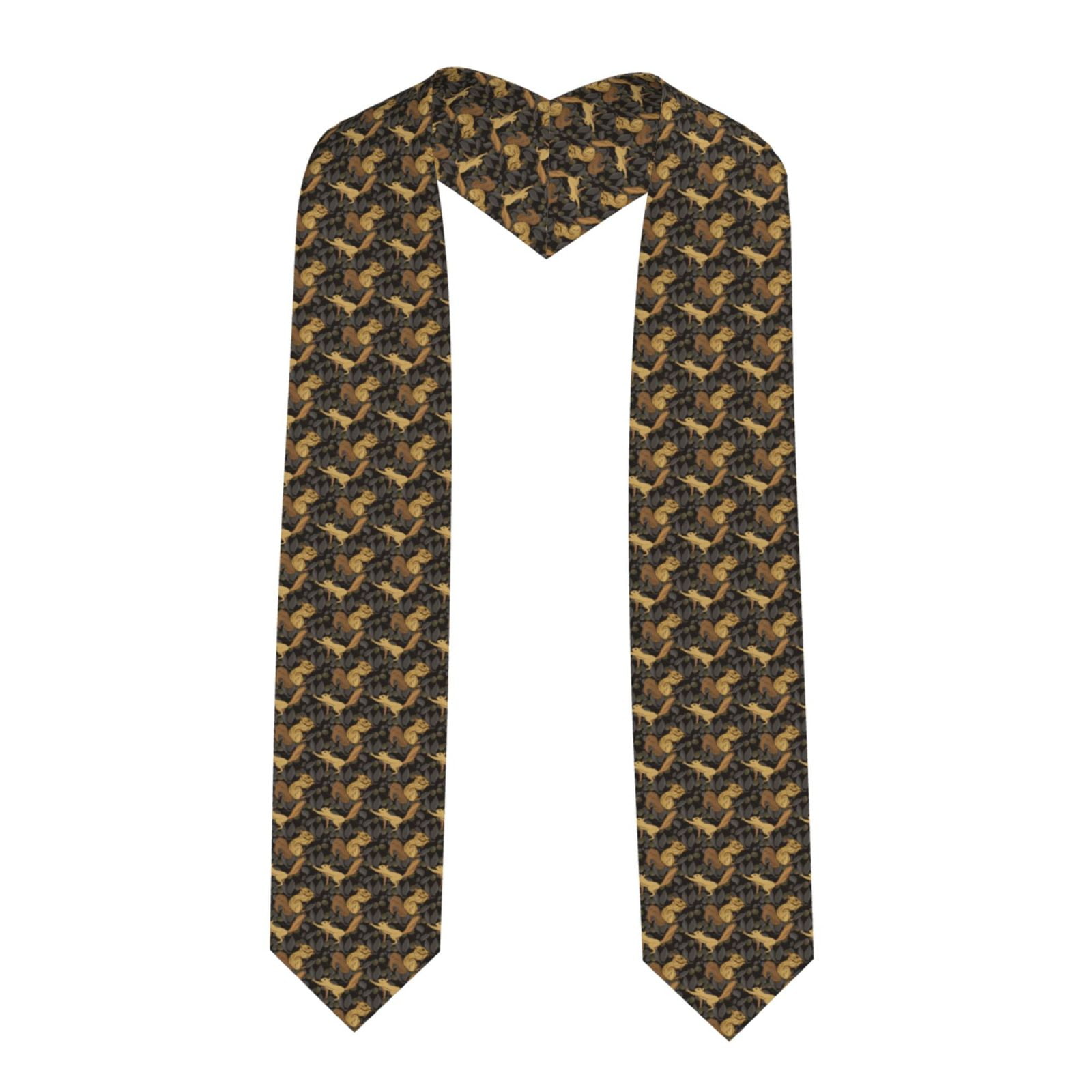 Fuzoiu Brown Squirrel with Plants Print Graduation Sash,Graduation ...