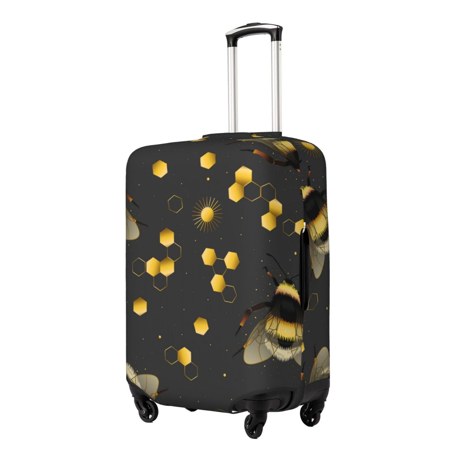 Fuzoiu Bumblebee Print Suitcase Cover,Washable Luggage Covers for ...