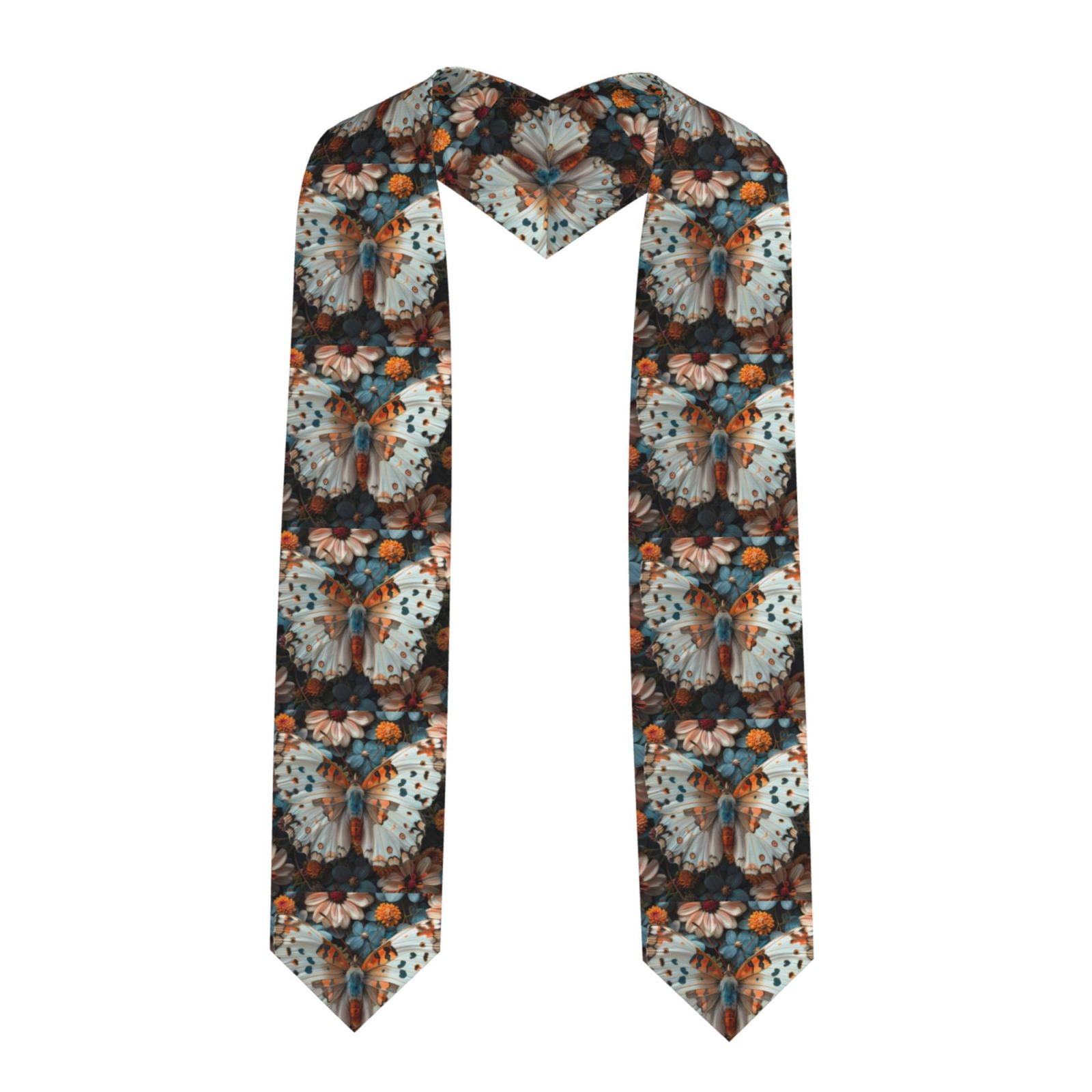 Fuzoiu Butterfly and Bloom Beauty Print Graduation Sash,Graduation ...