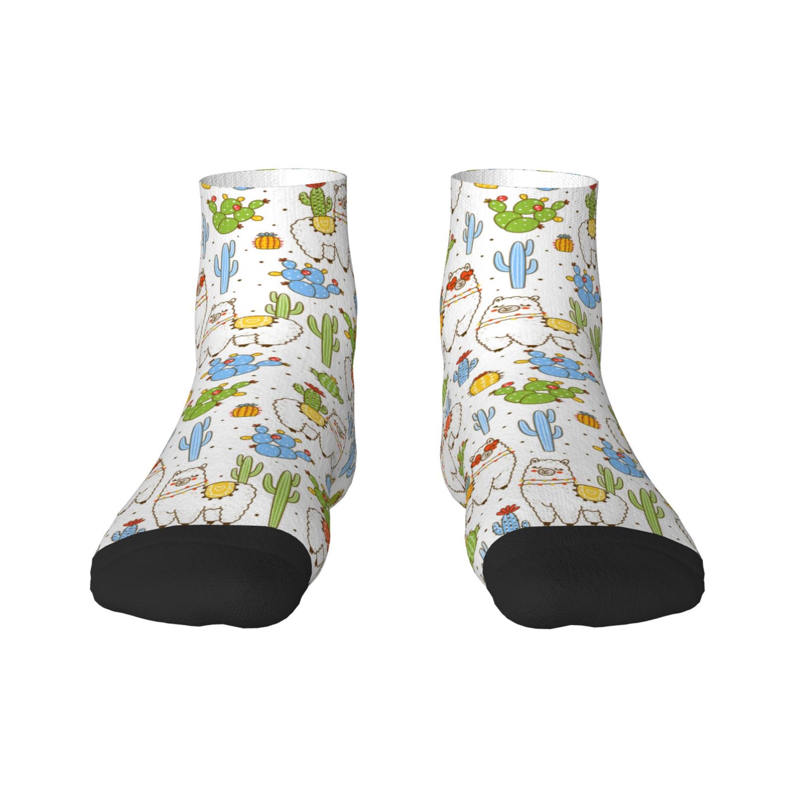 Fuzoiu Cactus Plants Print Adult Socks, Crew Moisture-wicking Socks ...