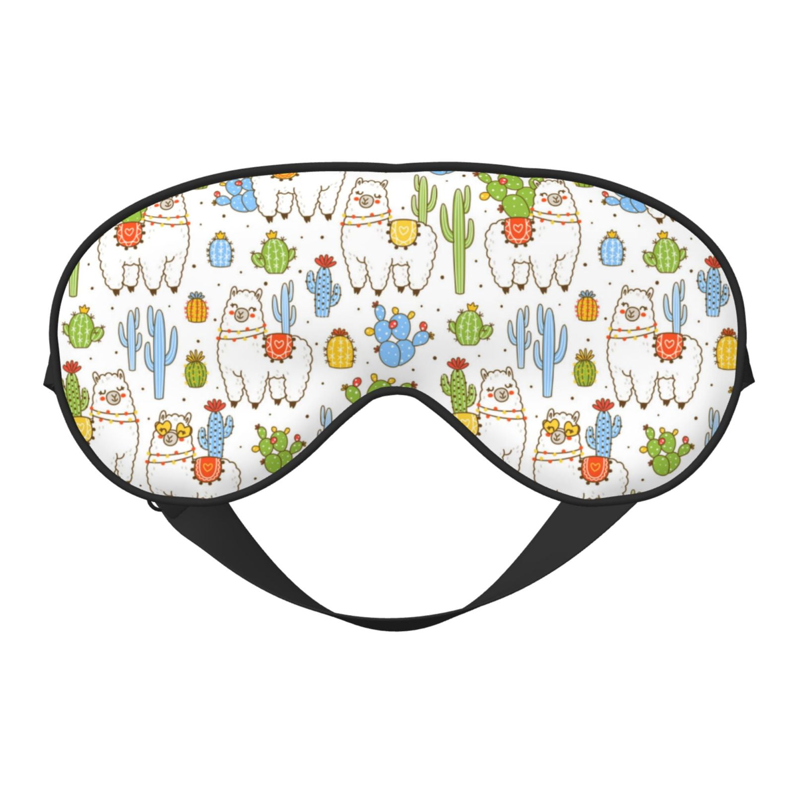 Fuzoiu Cactus Plants Print Sleep Masks,Eye Masks with Adjustable Strap ...