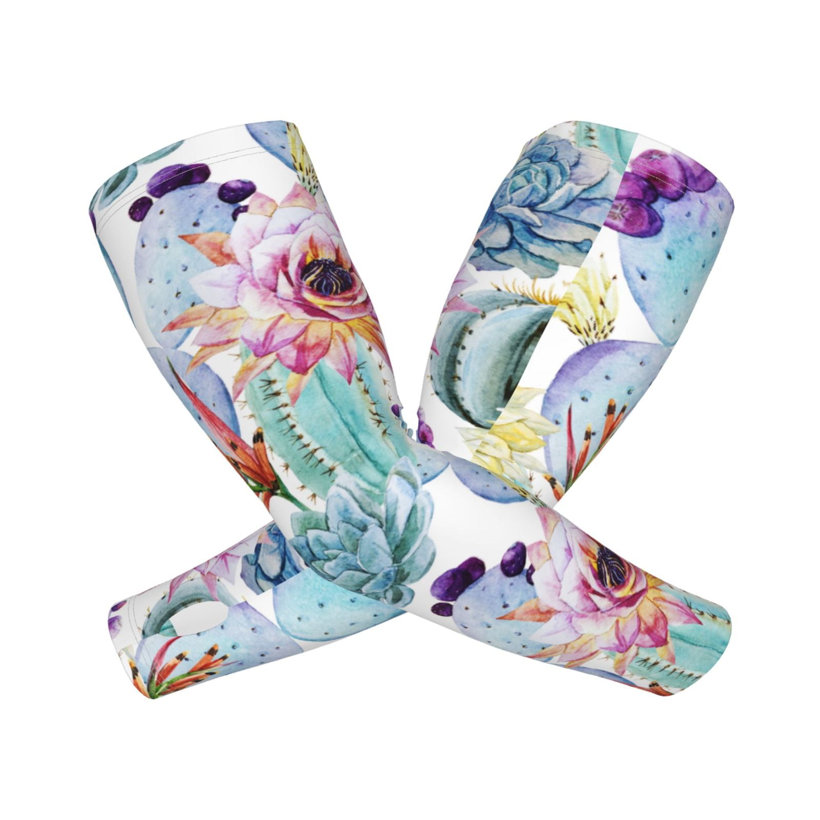 Fuzoiu Cactus Print Cooling Sleeves for Sun Protection,UV Cooling ...