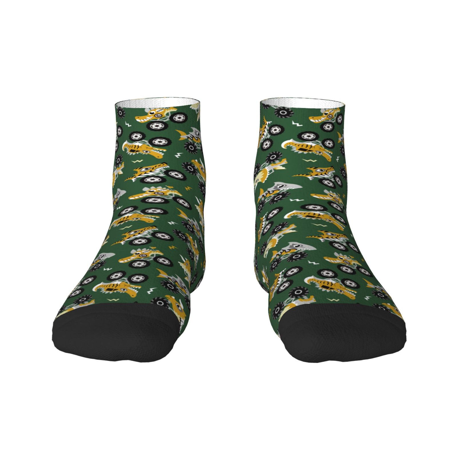 Fuzoiu Cartoon Car Print Adult Socks, Crew Moisture-wicking Socks ...