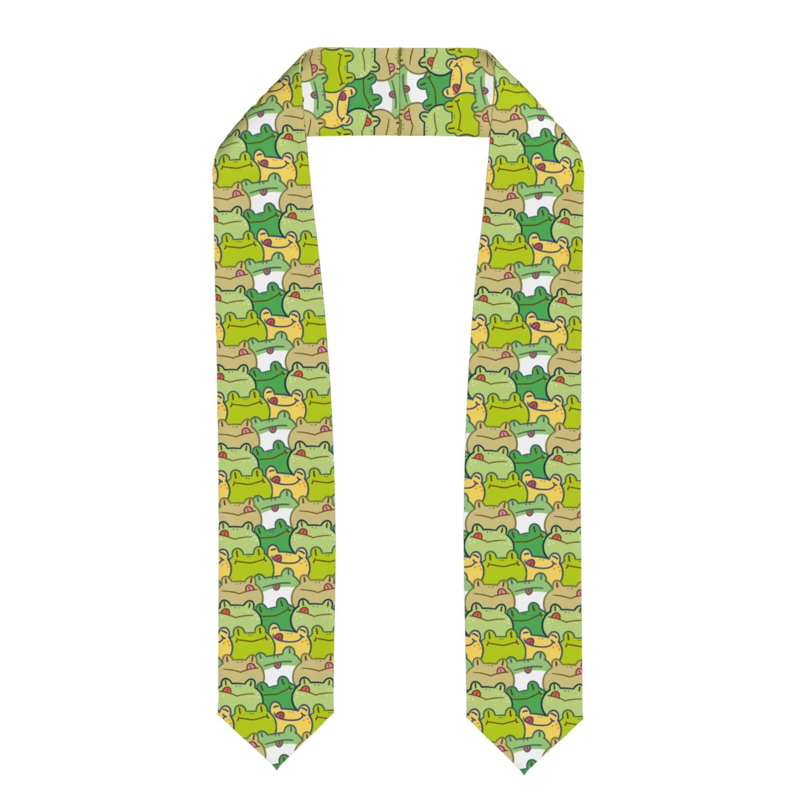 Fuzoiu Cartoon Frog Print Graduation Sash,Graduation Stole,Unisex Adult ...
