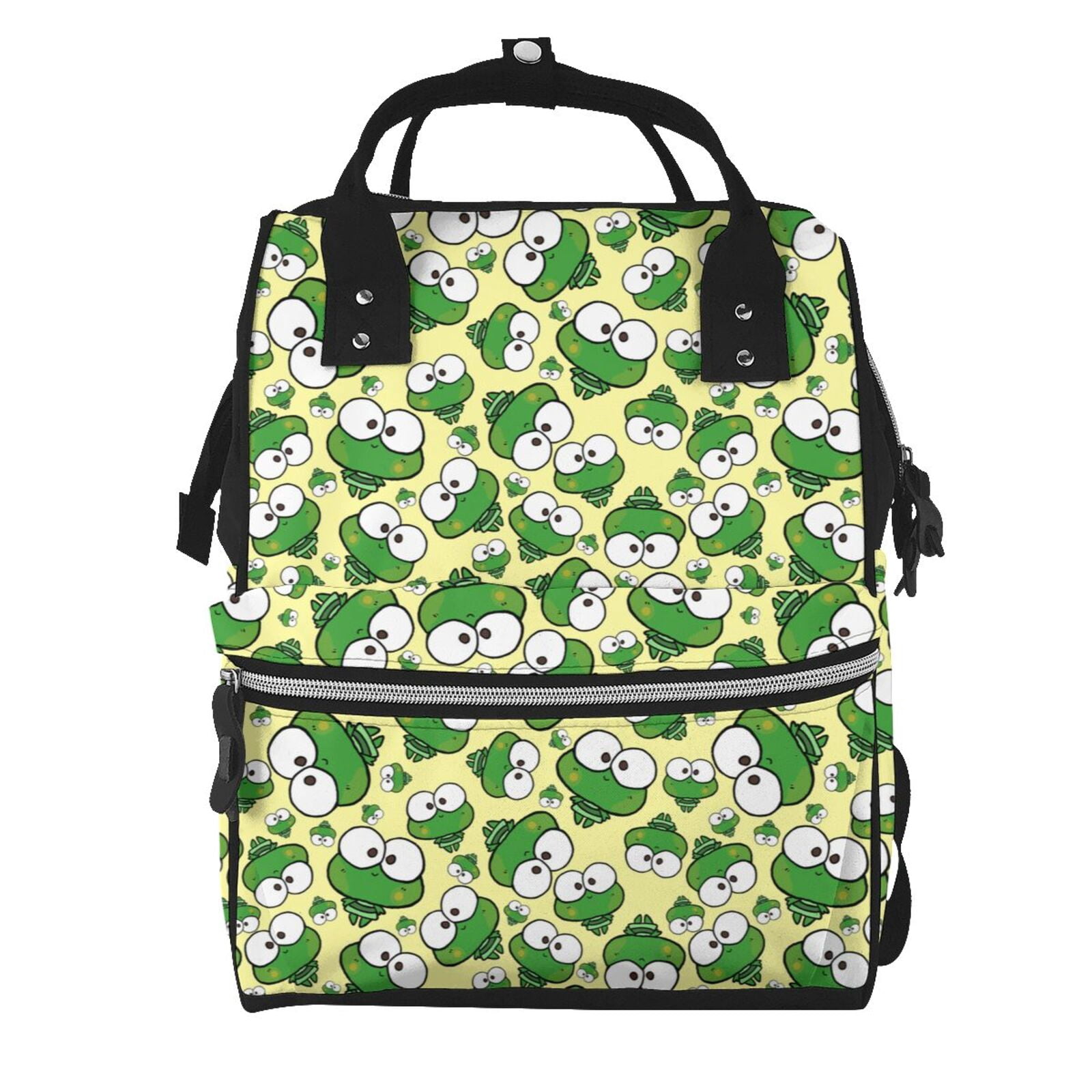 Fuzoiu Cartoon Frogs Print Diaper Bag Backpack,Baby Essentials Travel ...