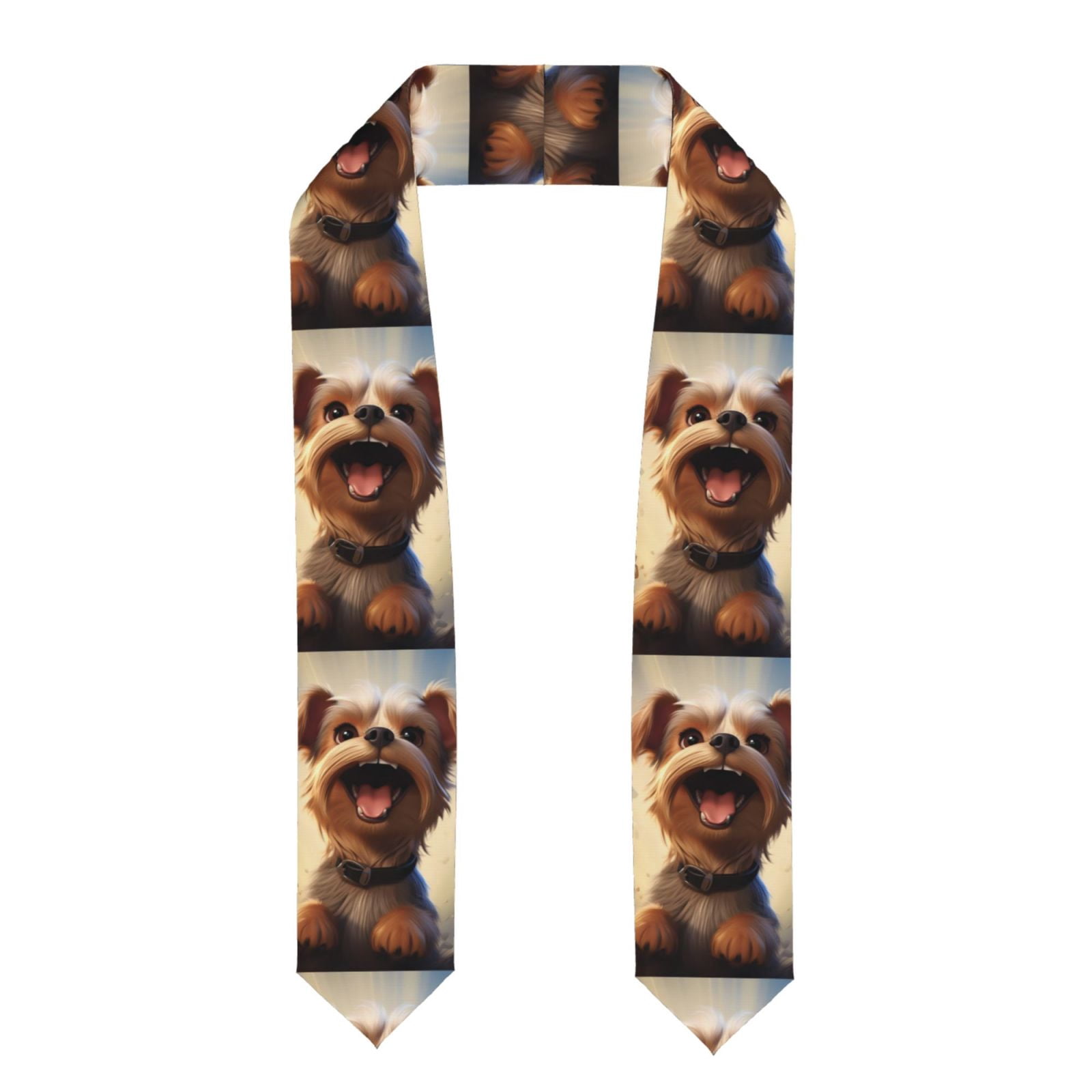 Fuzoiu Cartoon Happy Cute Puppy Print Graduation Sash,Graduation Stole ...