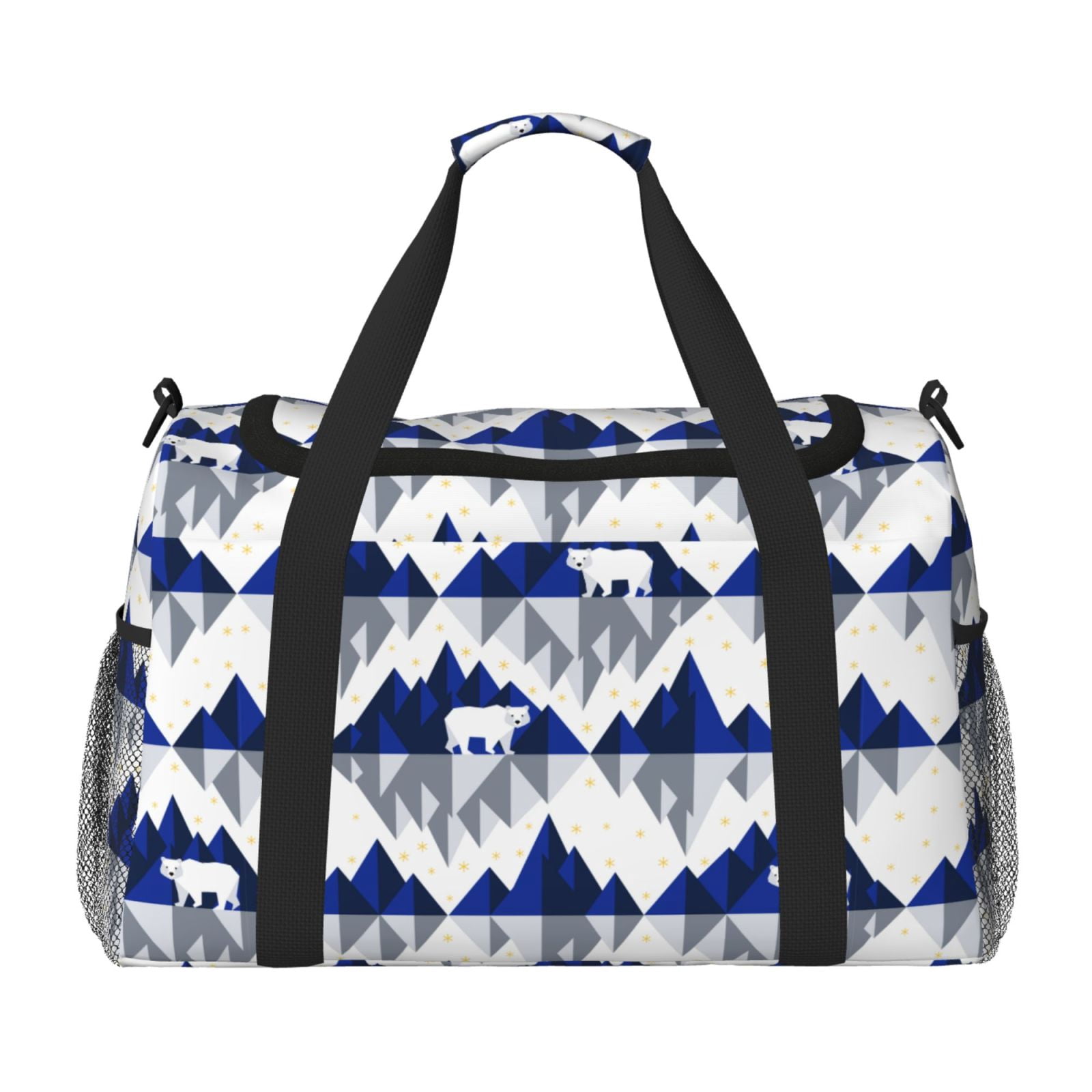 Fuzoiu Cartoon Iceberg Polar Bear Print Travel Duffle Bag,Carry On Tote ...