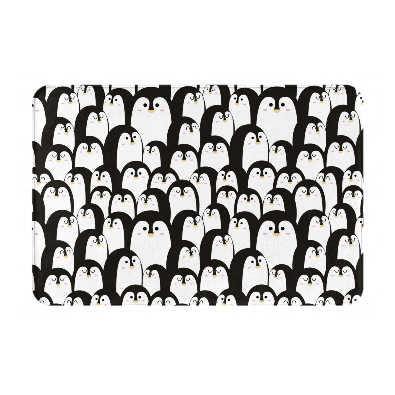 Fuzoiu Cartoon Penguin Print Door Mat Outdoor Indoor Welcome Mats ...