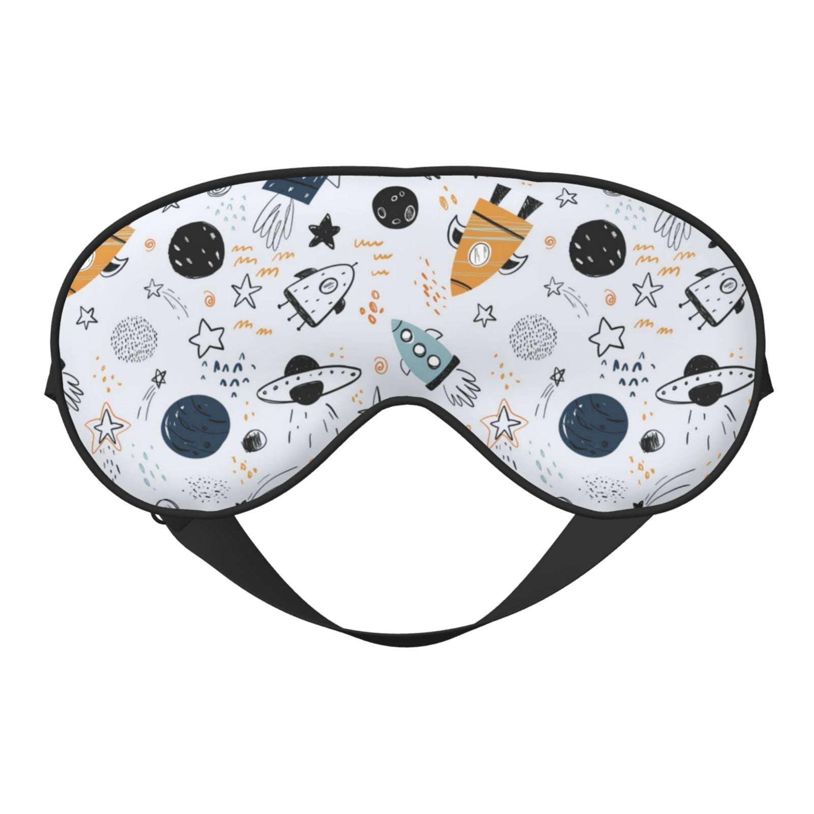 Fuzoiu Cartoon Planets Print Sleep Masks,Eye Masks with Adjustable ...