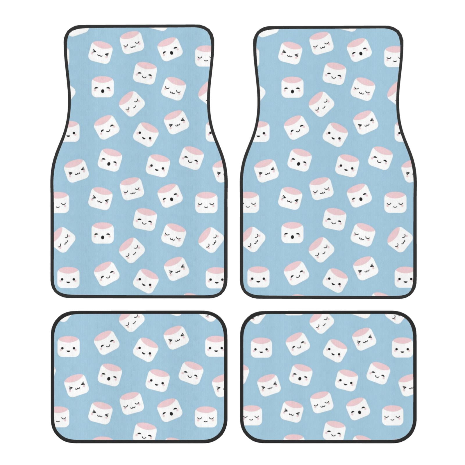 Fuzoiu Cartoon Sushi Print Carpet Floor Mats for Car,Car Foot Mat Set ...