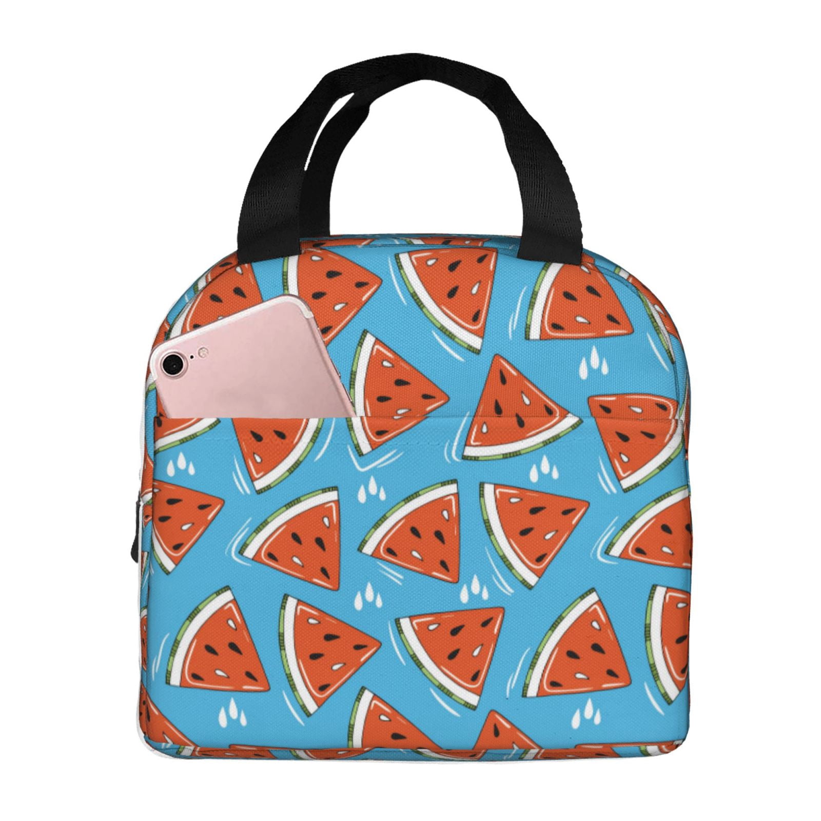 Fuzoiu Cartoon Watermelon Print Lunch Bag for Women & Men,Adult ...