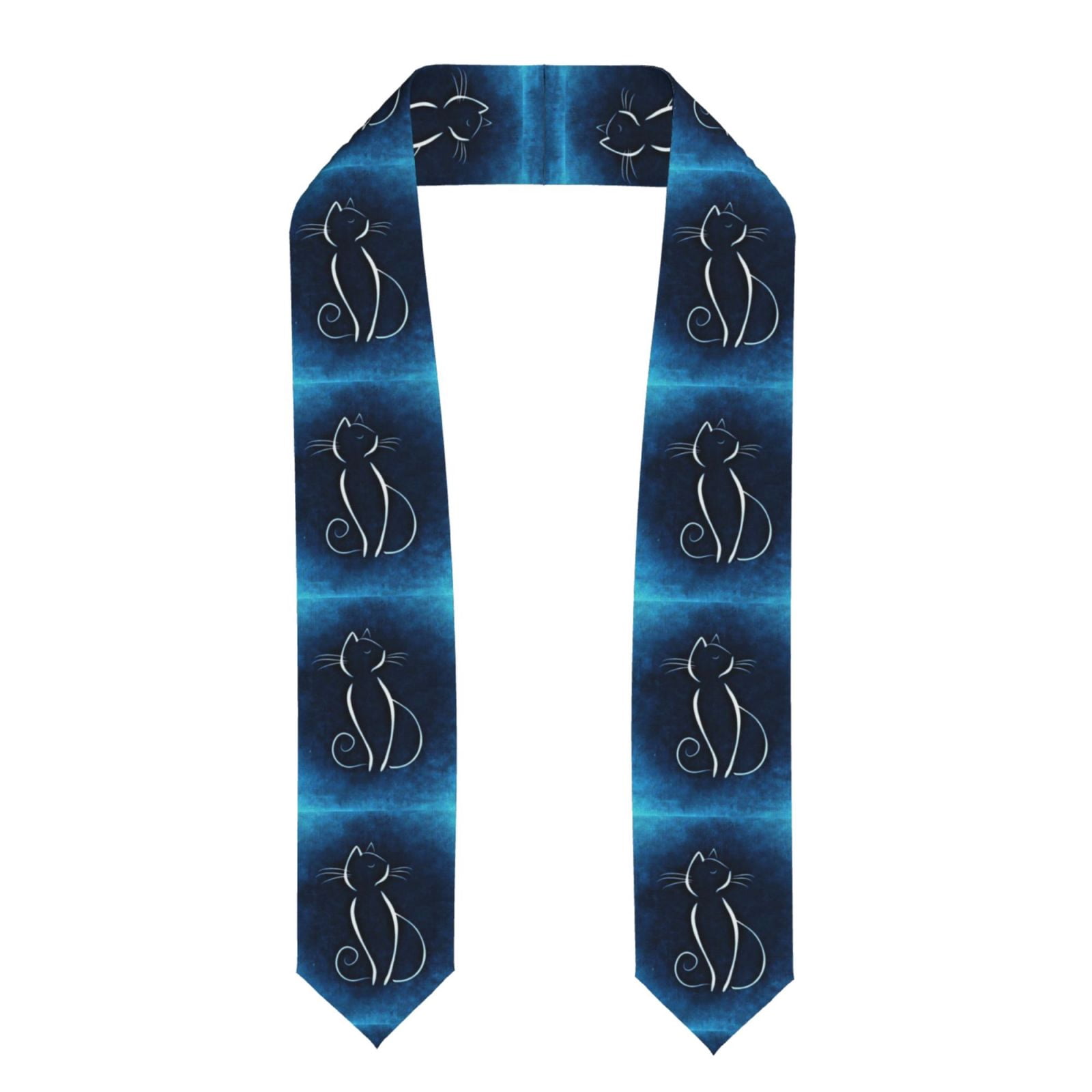 Fuzoiu Cat Sketch Print Graduation Sash,Graduation Stole,Unisex Adult ...