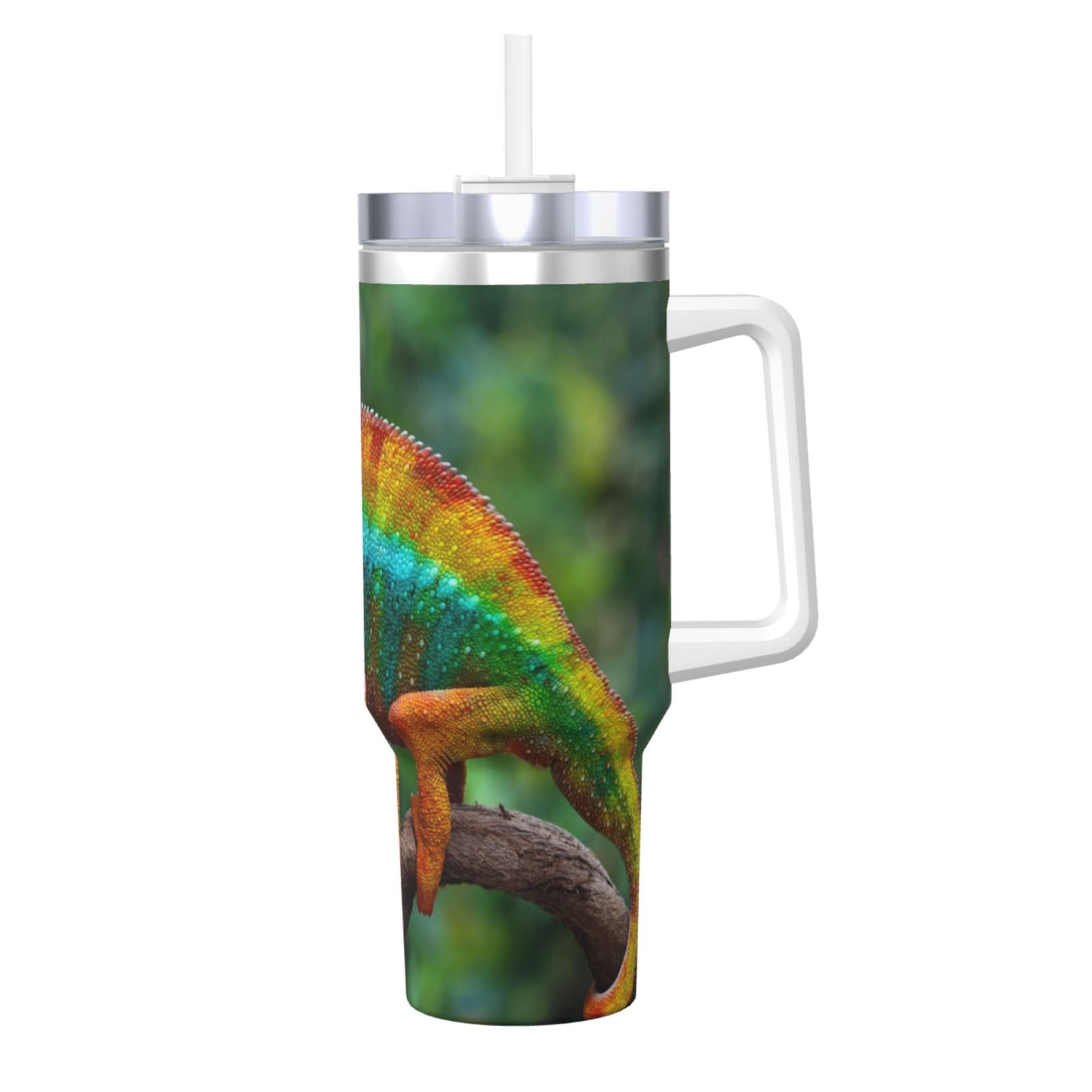 Fuzoiu Chameleon Print 40OZ Ice Bully Stainless Steel Insulated Cup ...