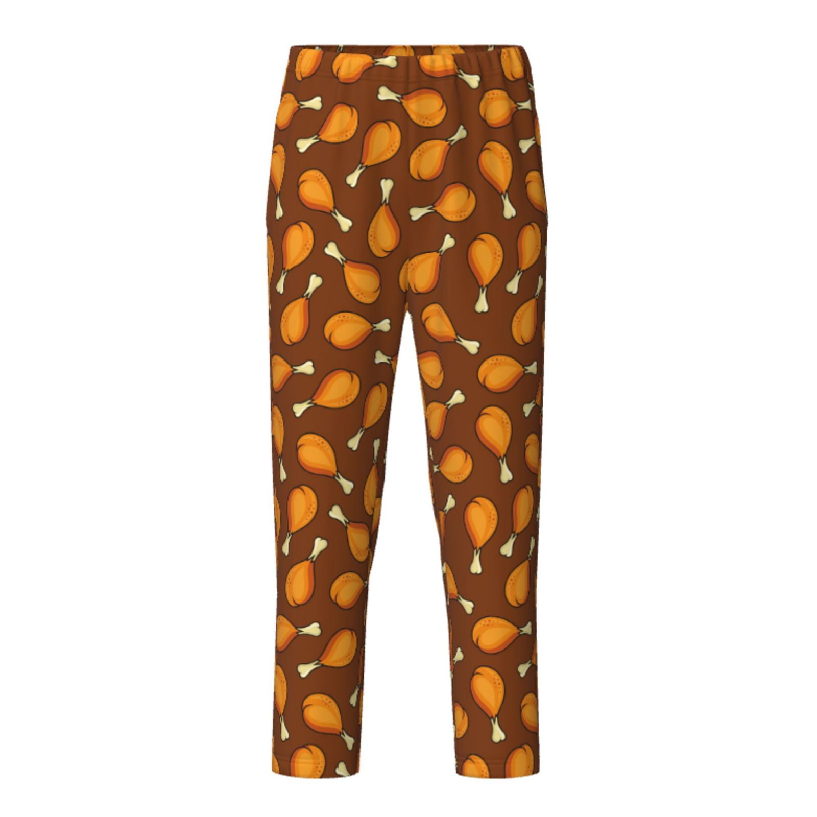 Fuzoiu Chicken Legs 1 Print Teenagers' Pajama Pants,Lounge Pants with ...