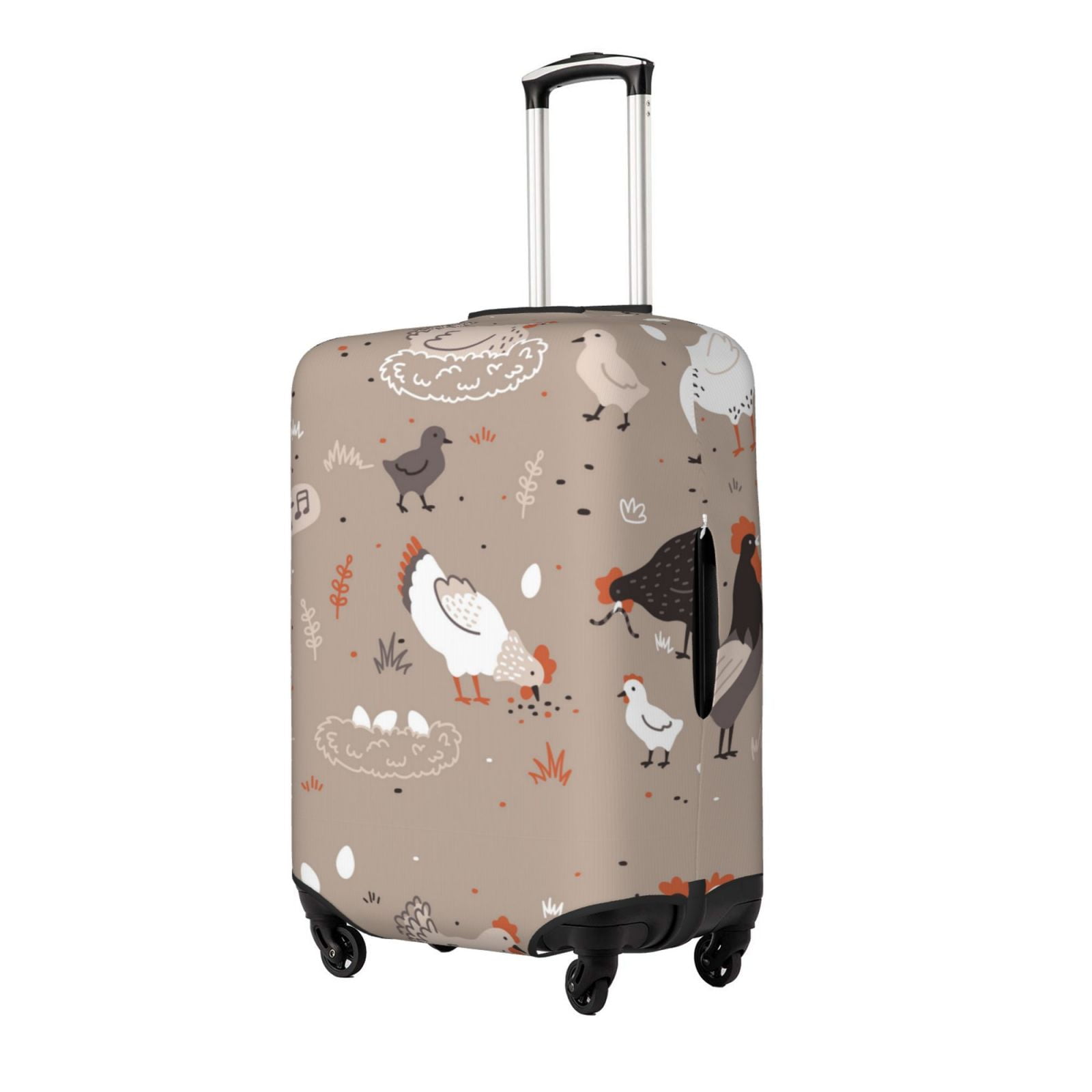 Fuzoiu Chicken Print Suitcase Cover,Washable Luggage Covers for ...