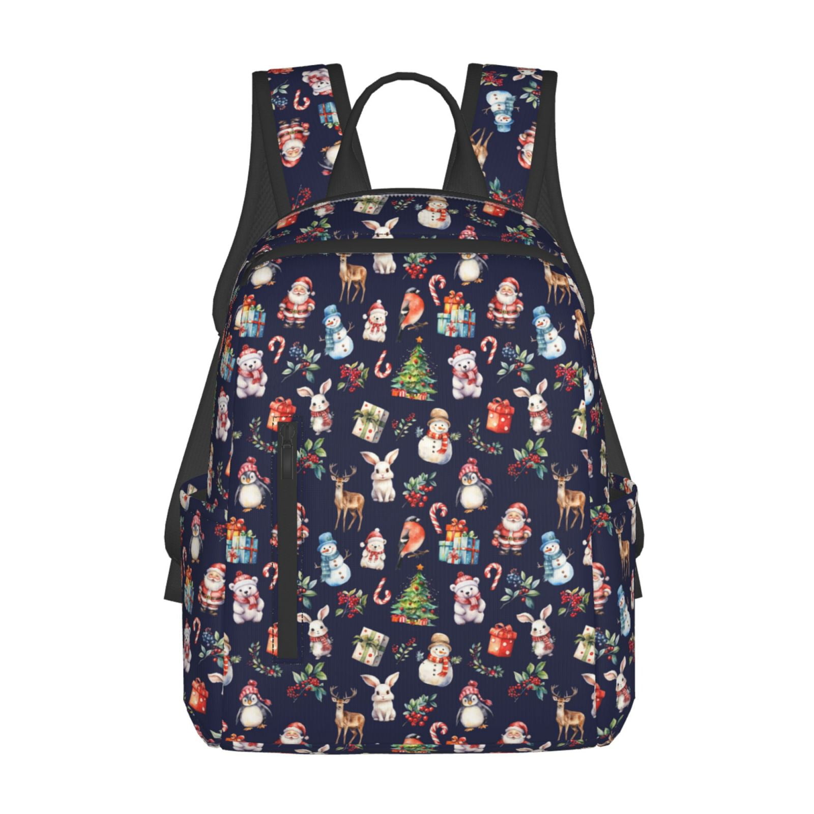 Fuzoiu Christmas Critters Delight Print Lightweight Daypack,Weekender ...