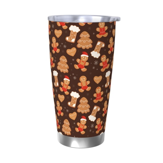 Fuzoiu Christmas Gingerbread Cookies Print 20oz Tumbler, Stainless ...