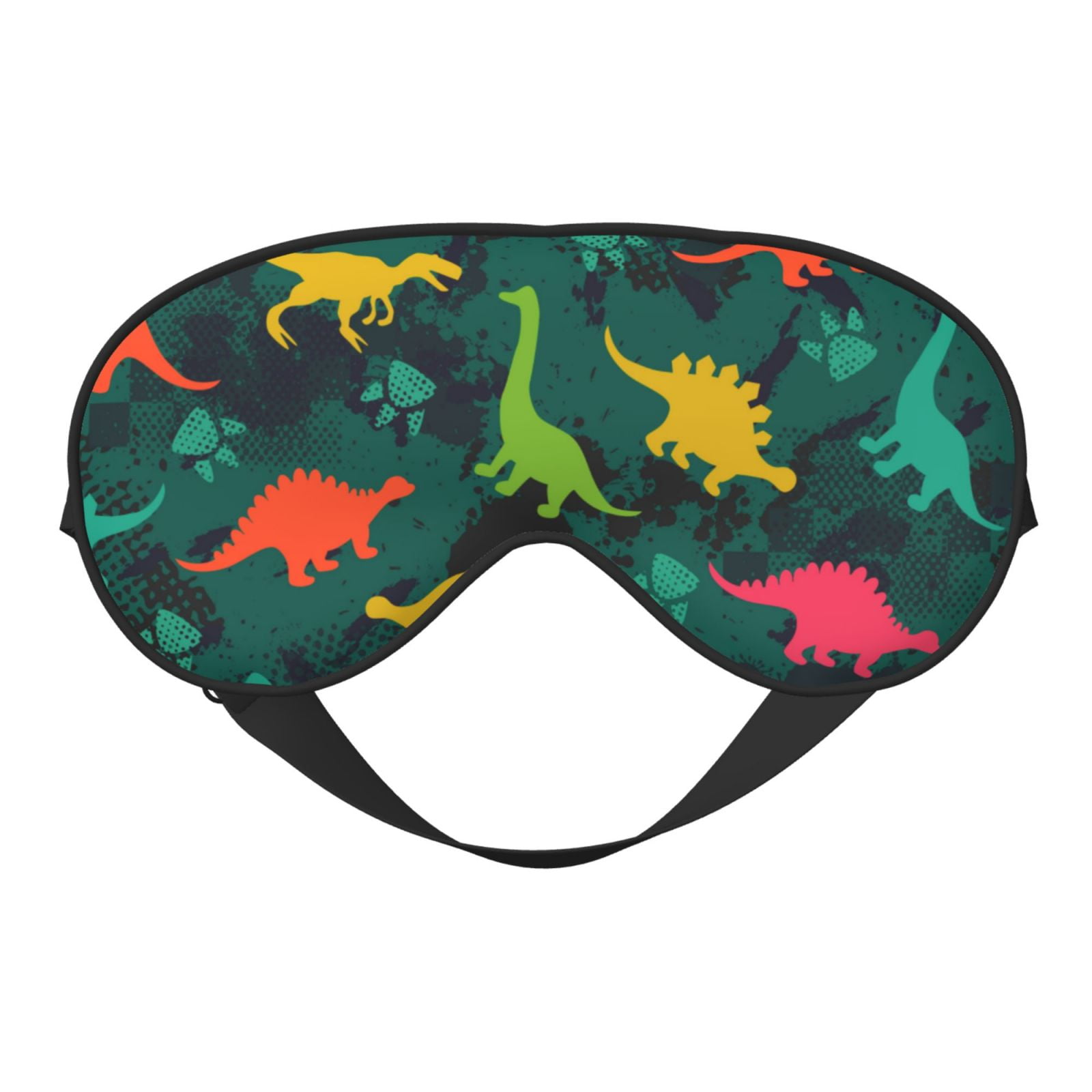 Fuzoiu Colorful Dinosaurs Print Sleep Masks,Eye Masks with Adjustable ...