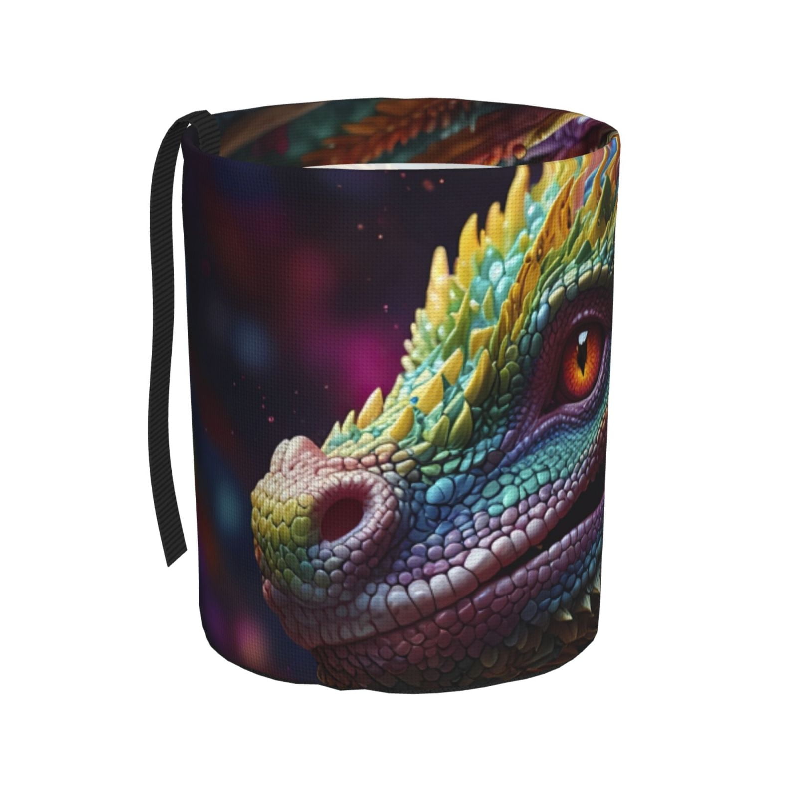 Fuzoiu Colorful Dragon Head Profile Print Car Trash Can,Leakproof Car ...