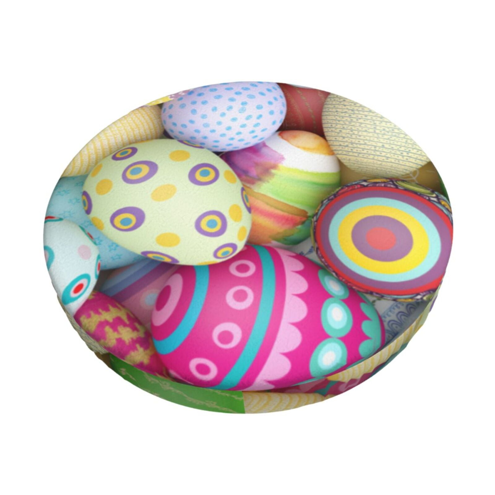 Fuzoiu Colorful Easter Eggs Print Bar Stool Cushions, Super Breathable ...