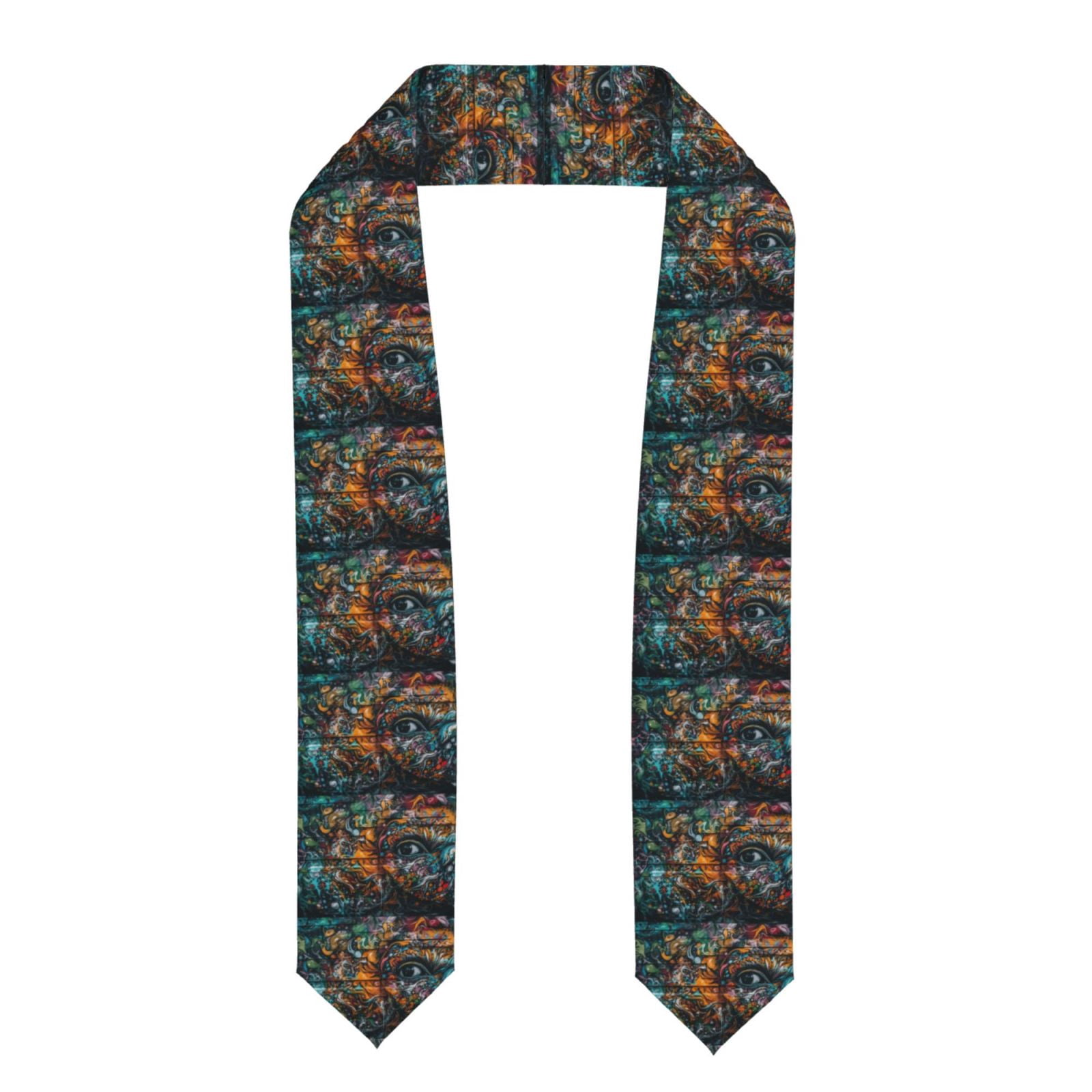 Fuzoiu Colorful Graffiti Abstract Eye Print Graduation Sash,Graduation ...
