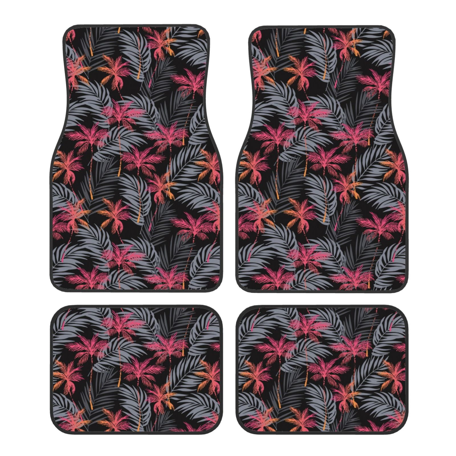 Fuzoiu Colorful Hawaii Palms Print Carpet Floor Mats for Car,Car Foot ...