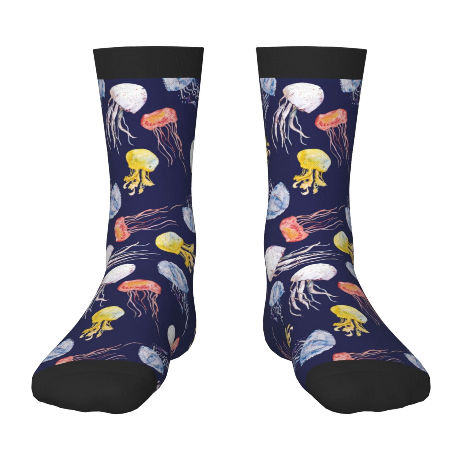Fuzoiu Colorful Jellyfish Print Kids Socks For Boys Girls,Grip Crew ...