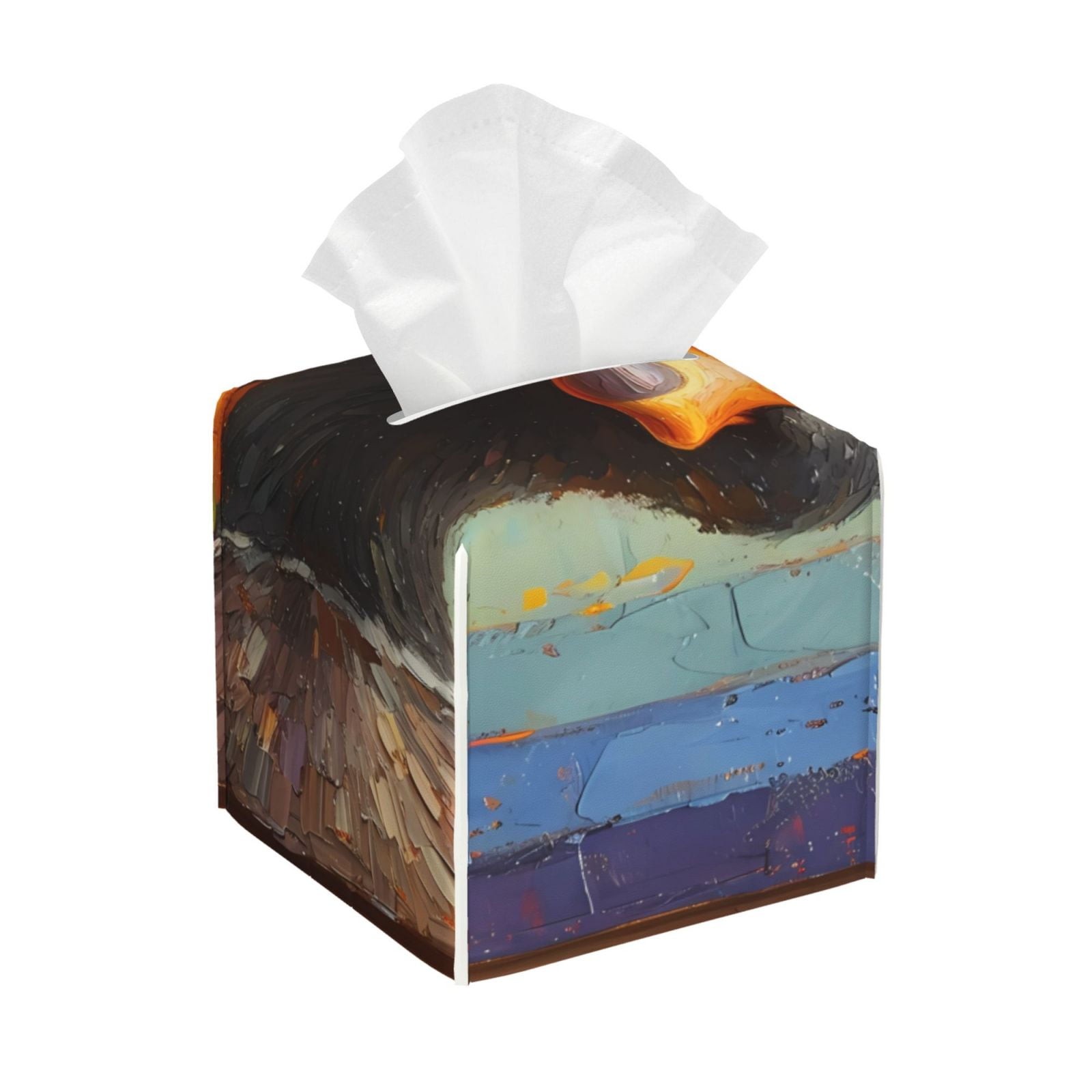 Fuzoiu Colorful Painted Duck Print Tissue Box Cover Holder, Square ...