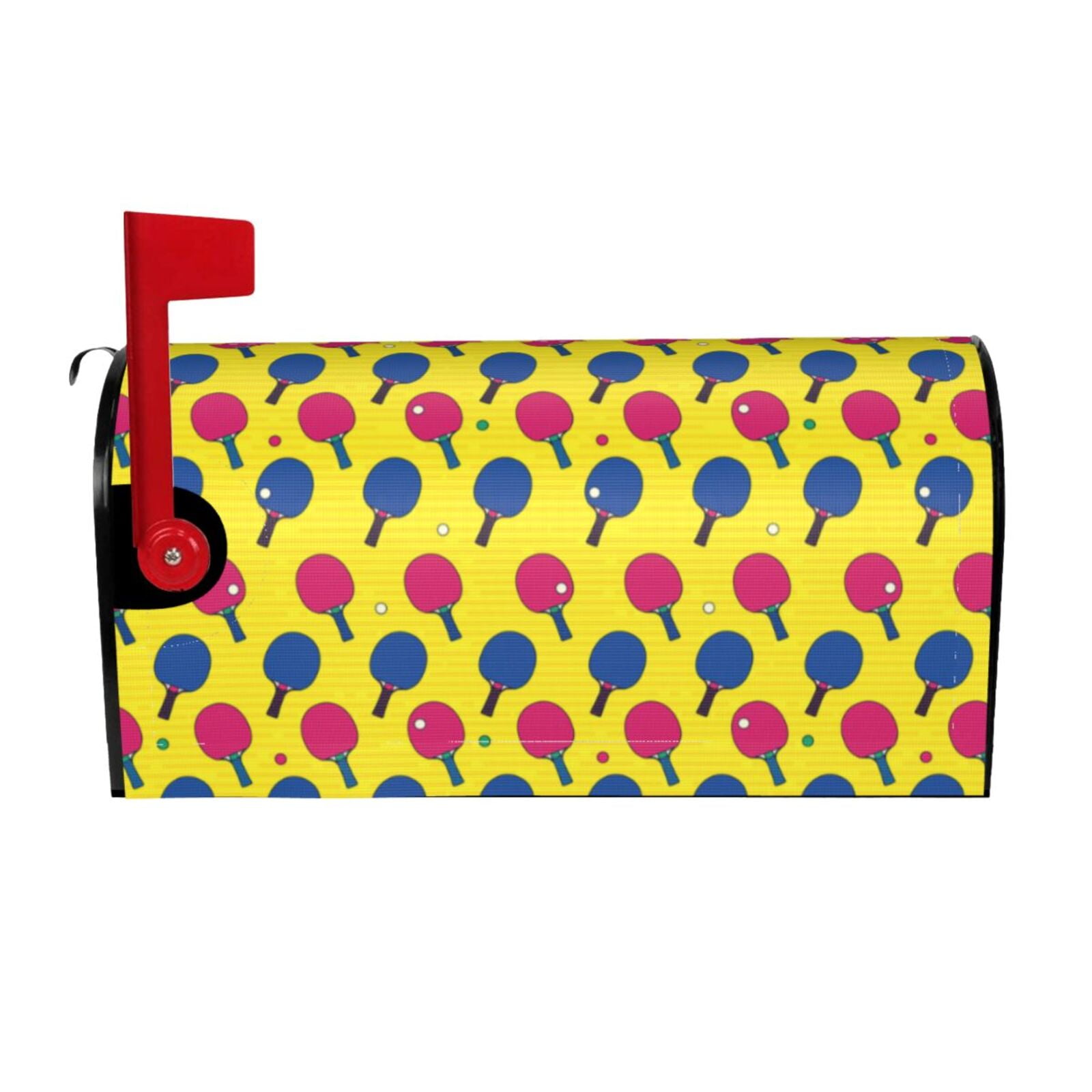 Fuzoiu Colorful Ping Pong Print Decorative Waterproof Mailbox Cover ...