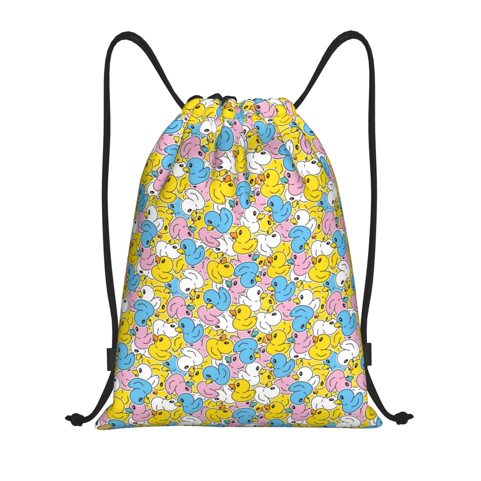 Fuzoiu Colorful Rubber Duck 1 Print Drawstring Backpack for Gym, Travel ...