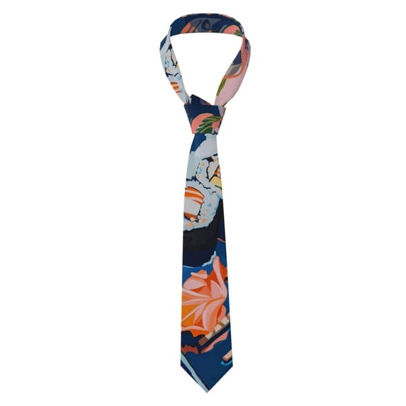 Fuzoiu Colorful Sushi Food Art Print Men's Necktie,Business Necktie ...